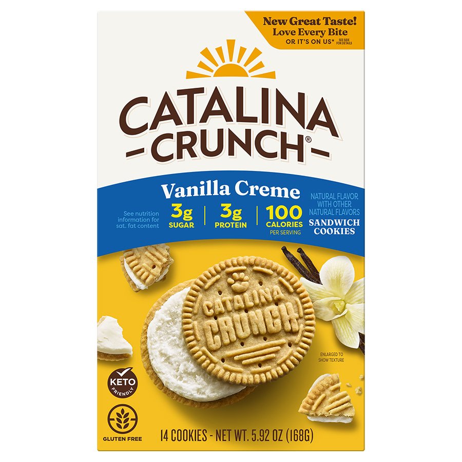 Catalina Crunch Sandwich Cookies - Vanilla Creme - Shop Cookies at H-E-B