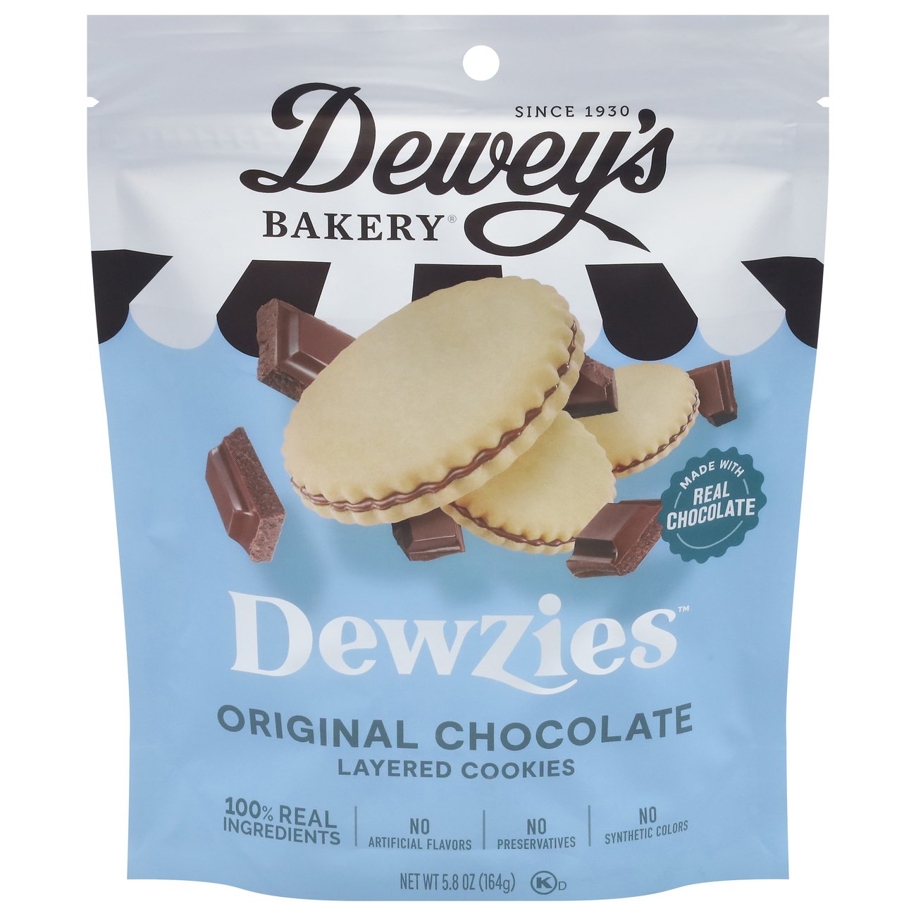 Dewey's Bakery Original Chocolate Dewzies Layered Cookies - Shop ...