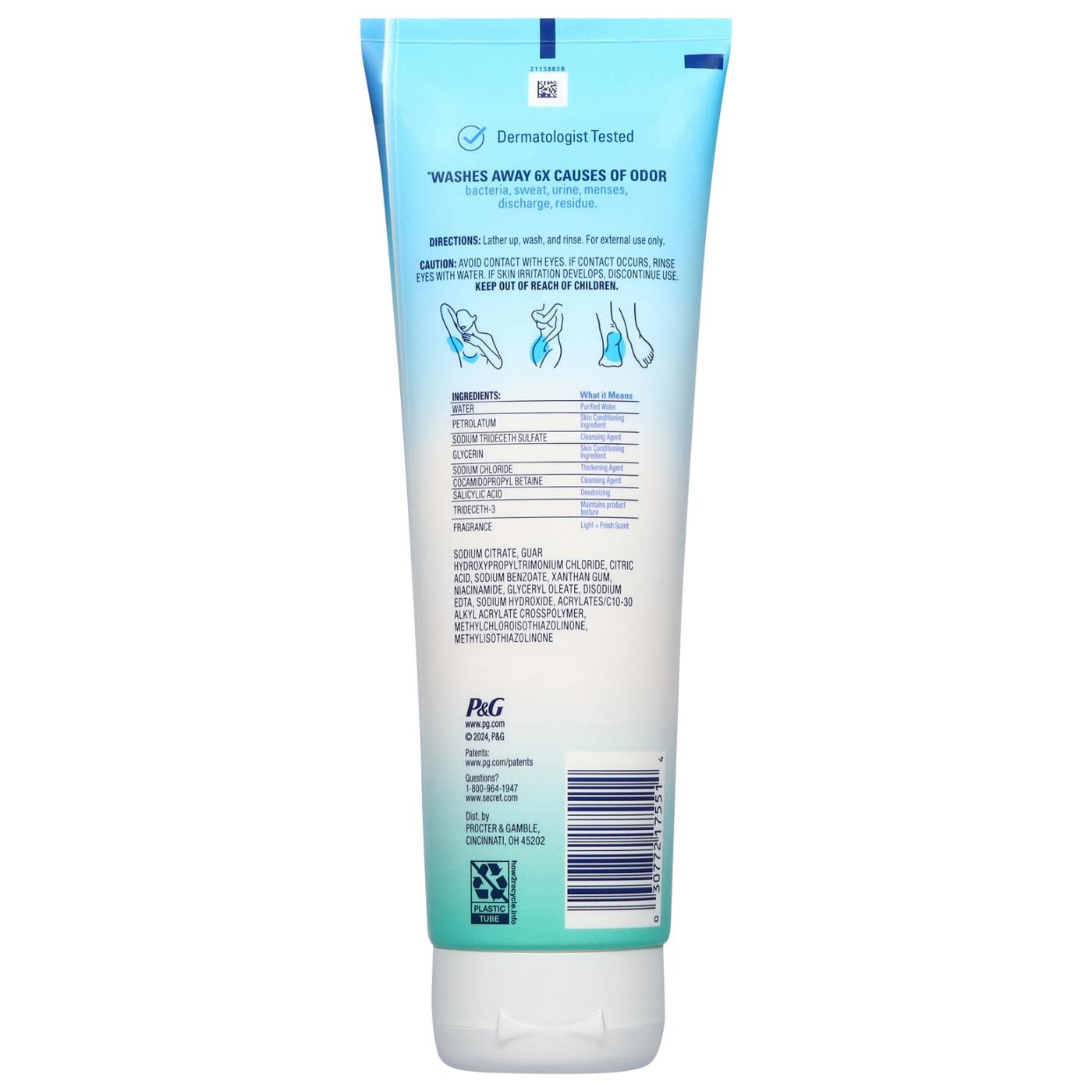 Secret Whole Body Deodorizing Wash - Light & Fresh Scent - Shop Body ...