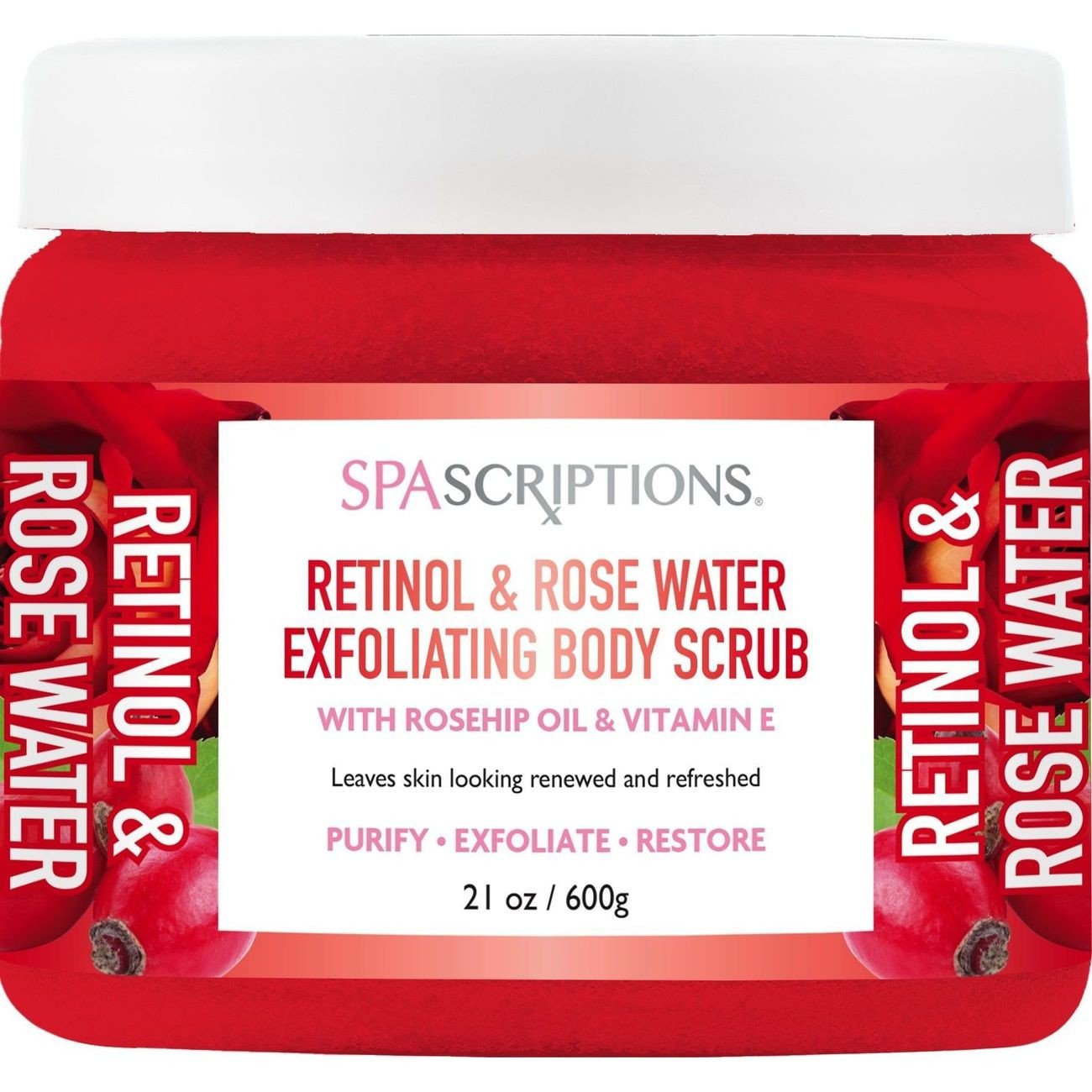 SpaScriptions Exfoliating Body Scrub - Retinol & Rose Water - Shop Body ...