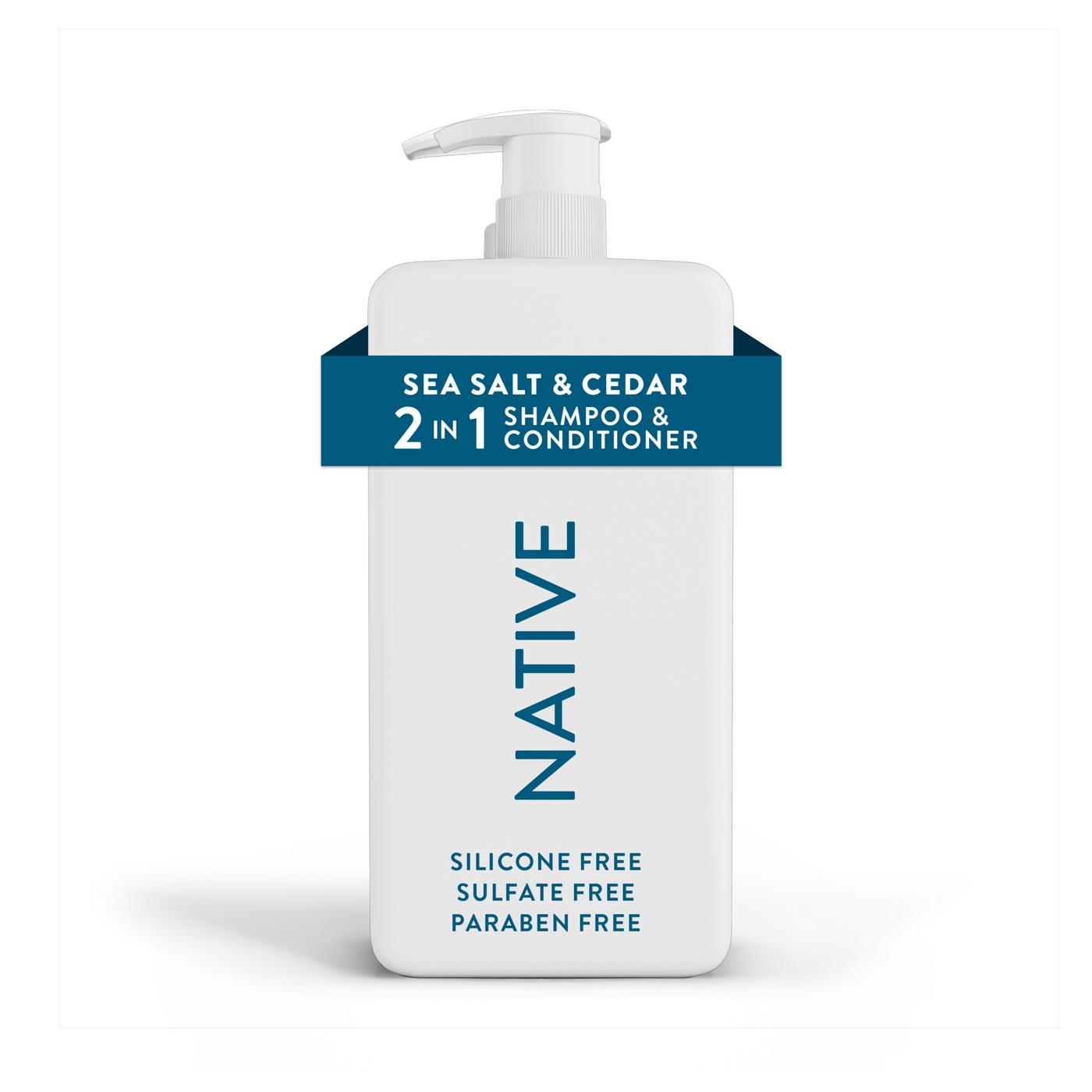 Native 2 In 1 Full & Thick Shampoo & Conditioner - Sea Salt & Cedar ...