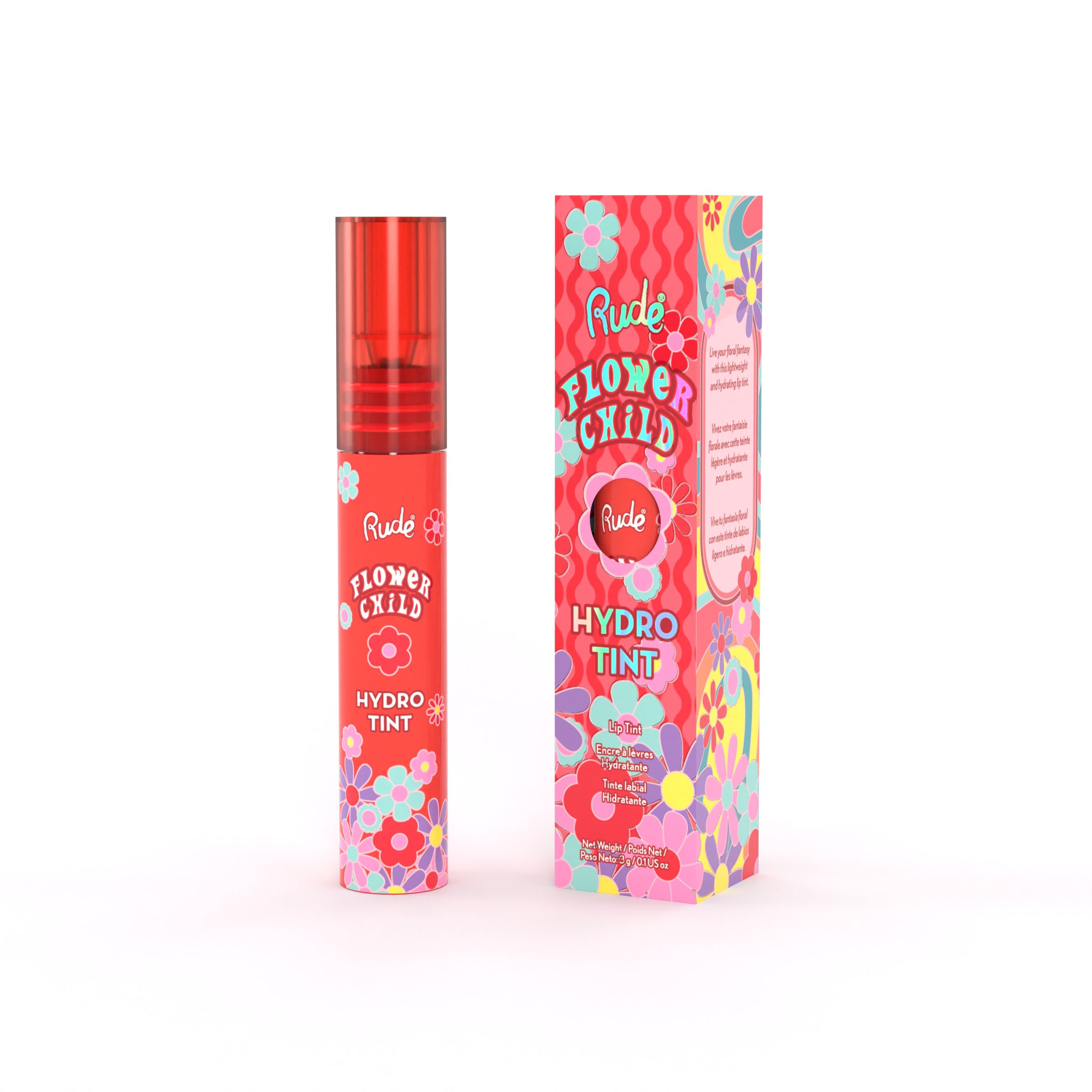 Rude Cosmetics Flower Child Hydro Tint - Poinsettia - Shop Lipstick at ...