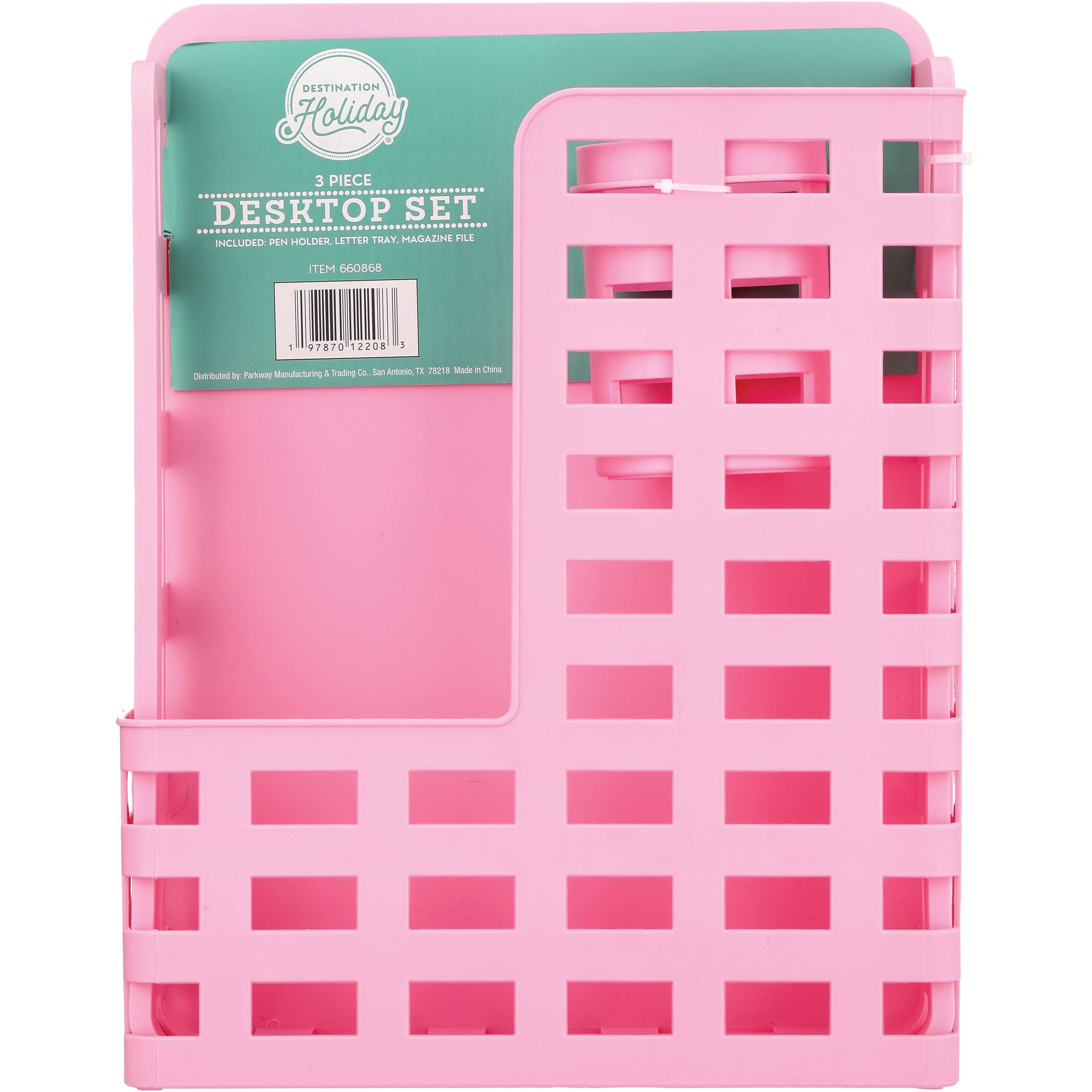Destination Holiday Desktop Organization Set - Pink - Shop Desktop ...