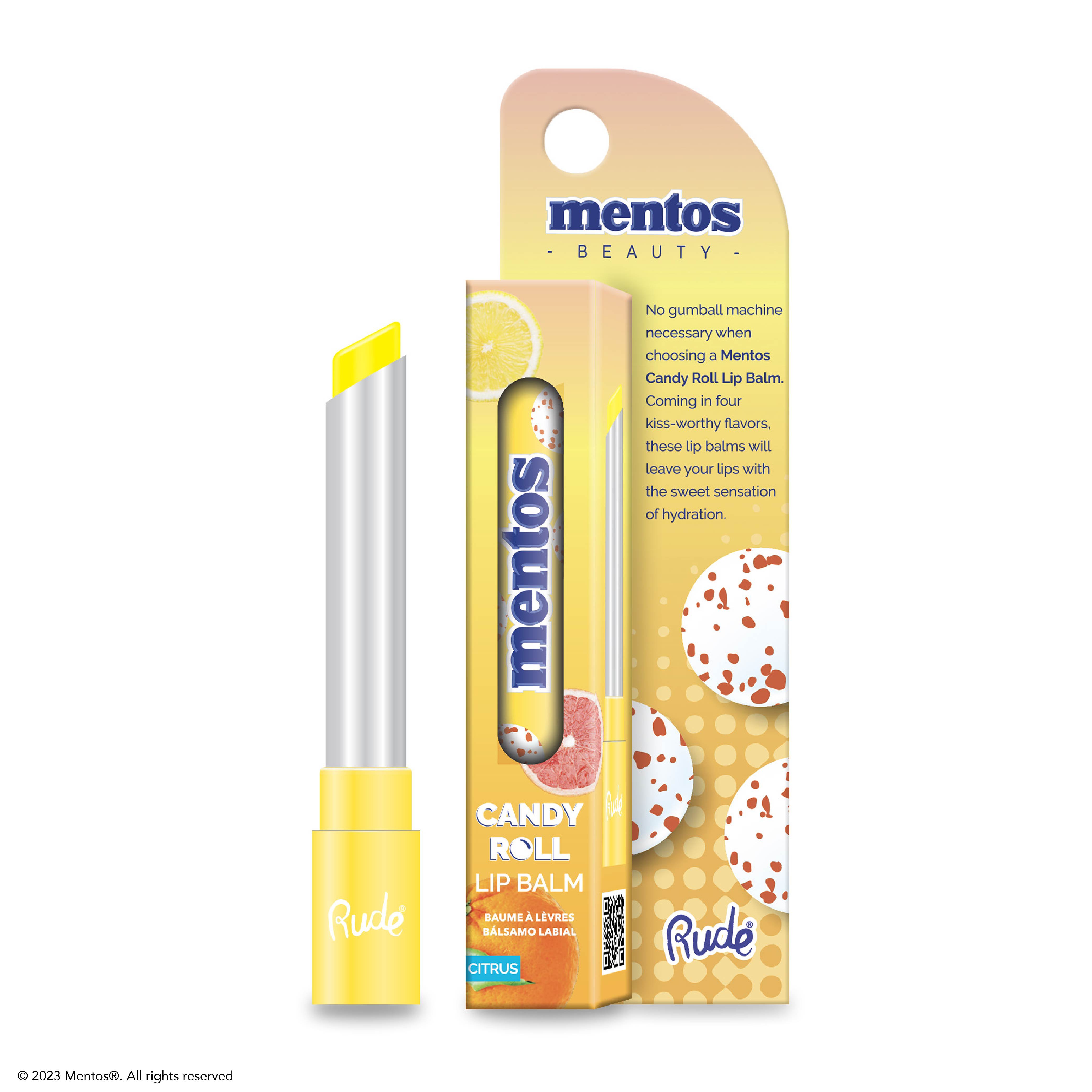 Rude Cosmetics Mentos Candy Roll Lip Balm - Citrus - Shop Lip gloss at ...