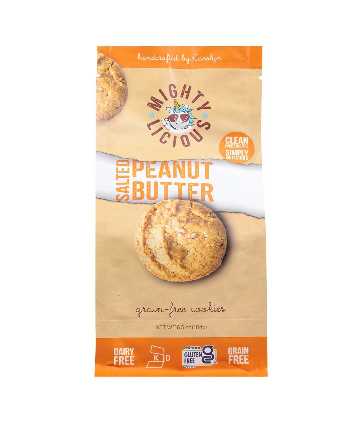 Mightylicious Salted Peanut Butter Grain-Free Cookies - Shop Cookies at ...