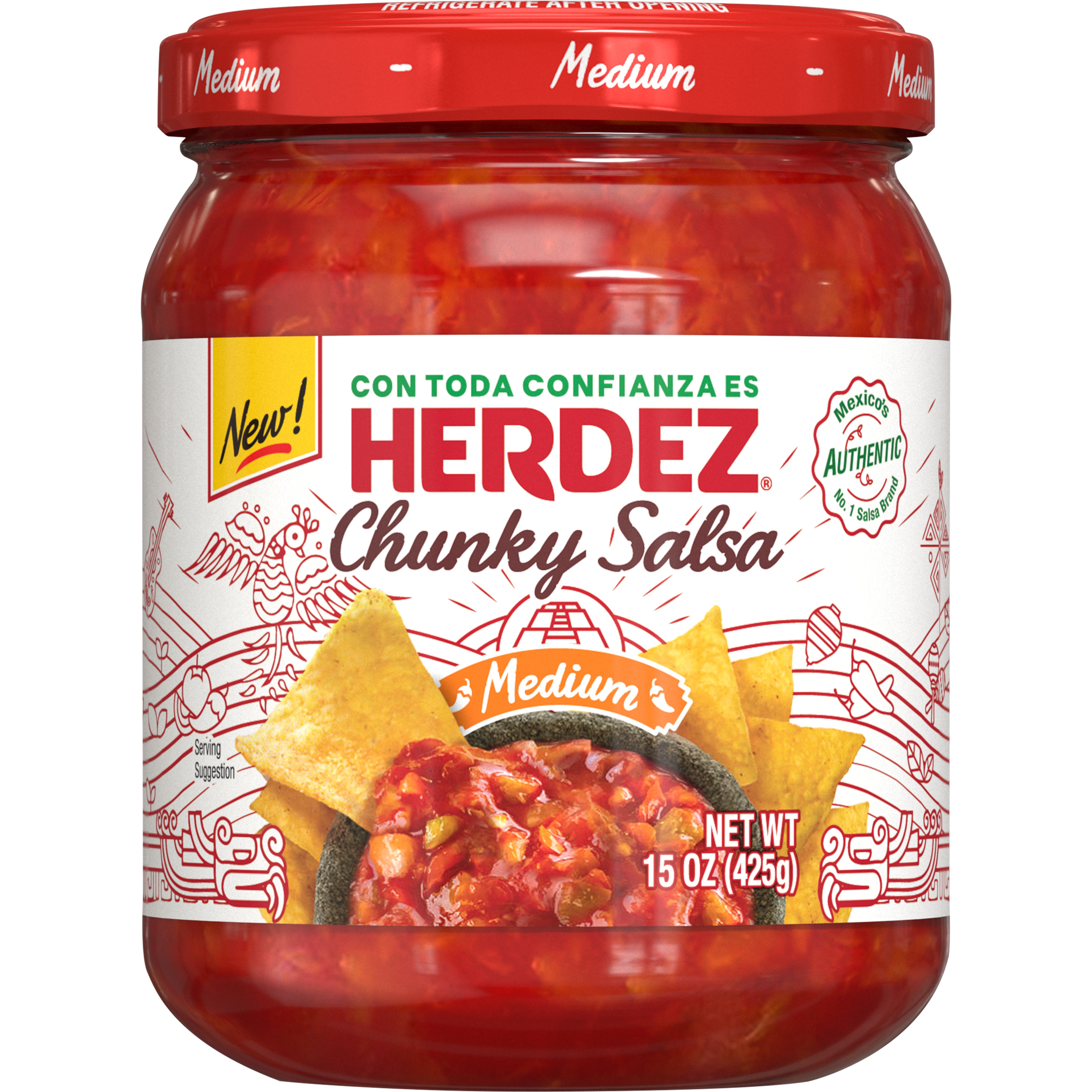 Herdez Chunky Salsa - Medium - Shop Salsa & dip at H-E-B