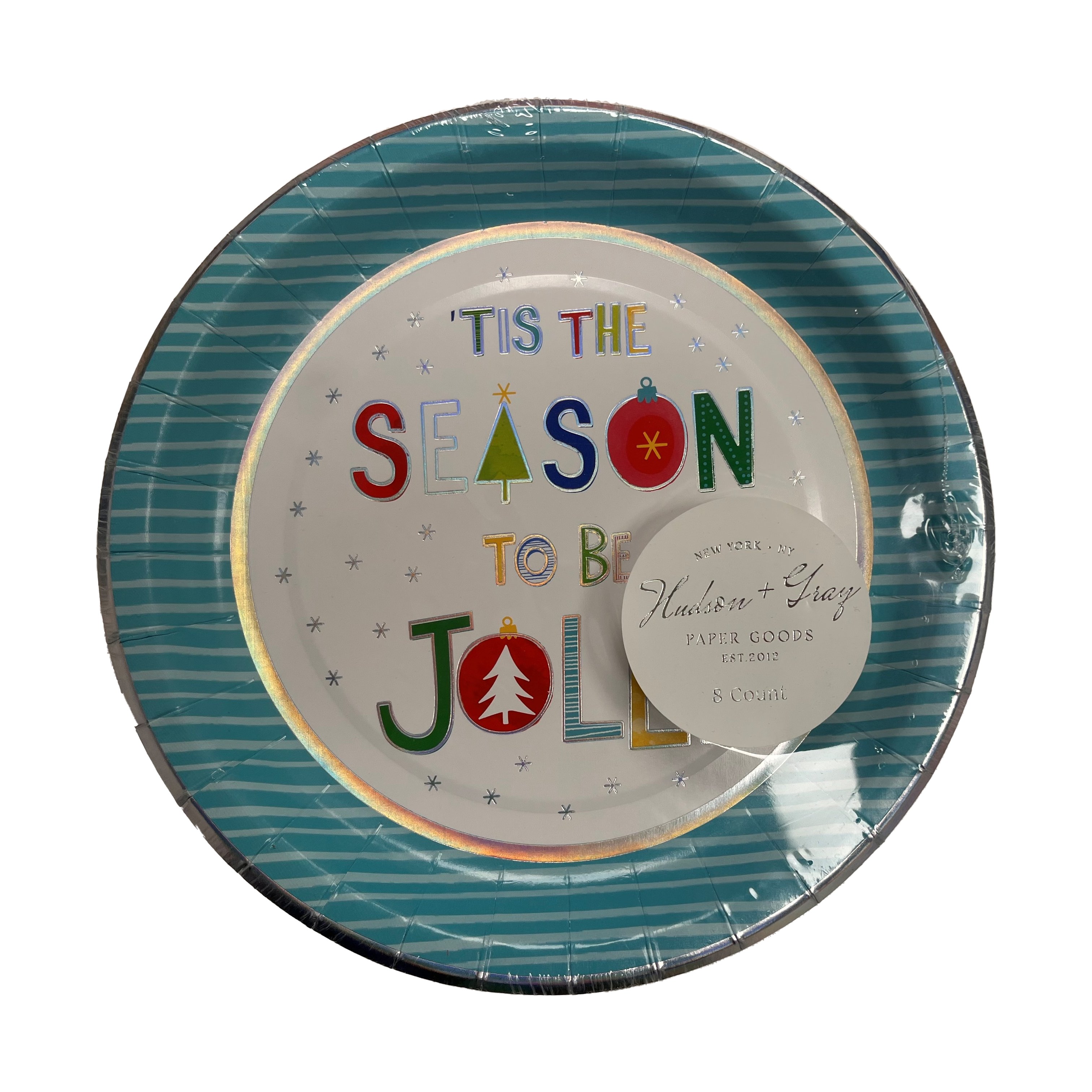 Hudson + Gray Tis The Season Christmas Party Paper Plates, 8 ct - Shop ...
