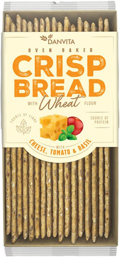 Danvita Cheese, Tomato, & Basil Wheat Crisp Bread, 4.6 oz | Central ...