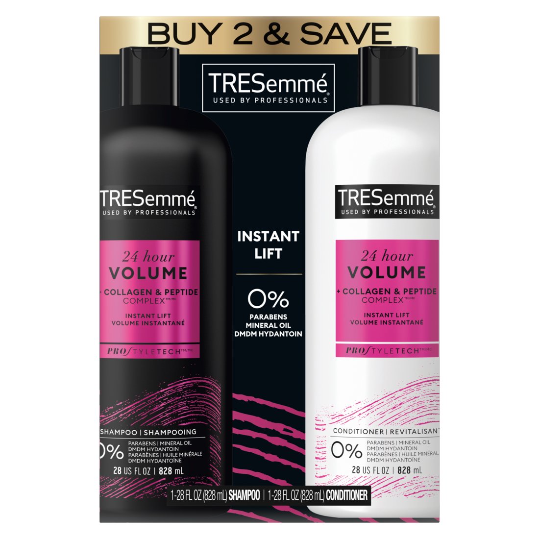 Tresemme 24 Hour Volume Shampoo And Conditioner 28 Oz Shop Shampoo