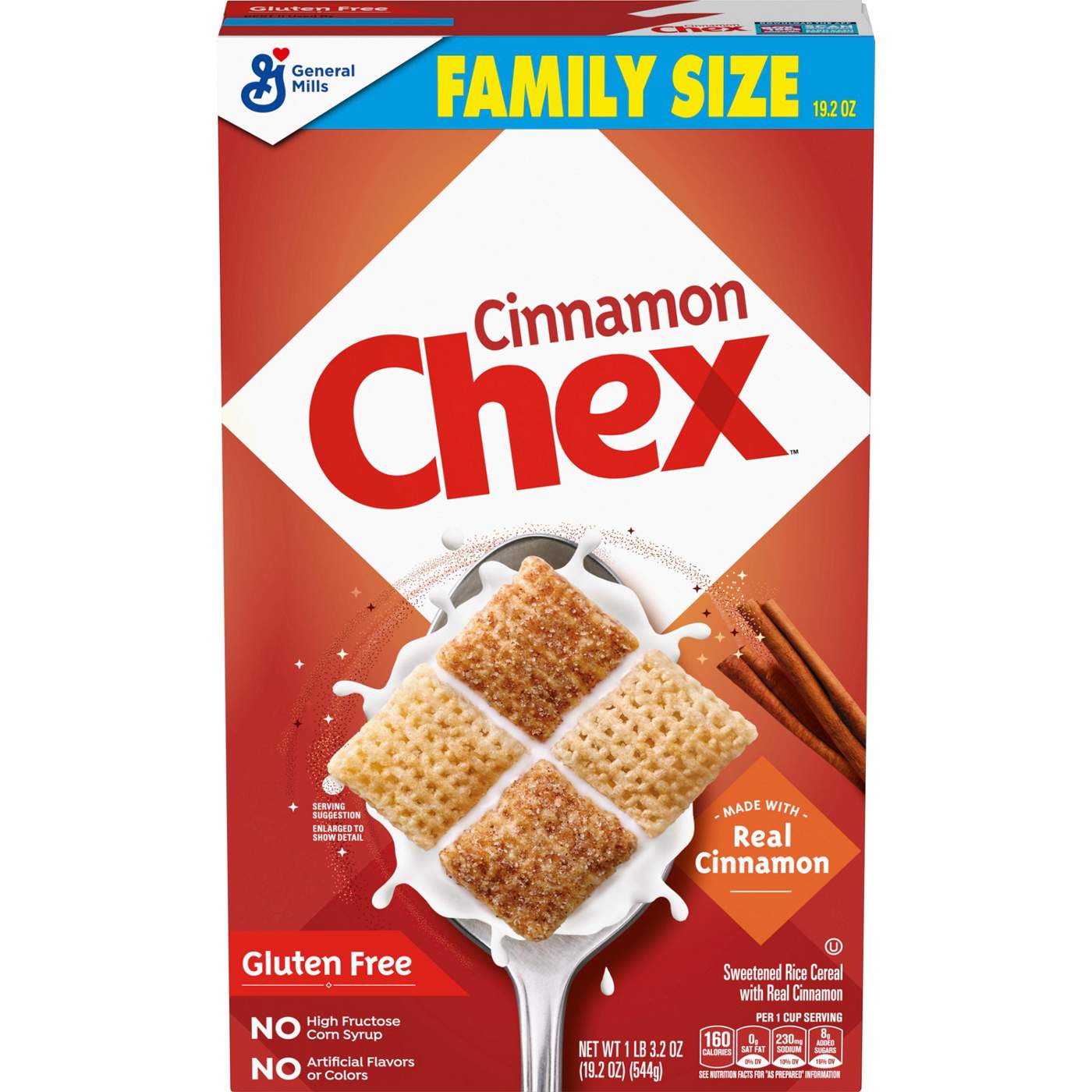 General Mills Cinnamon Chex Cereal - Family Size - Shop Cereal at H-E-B