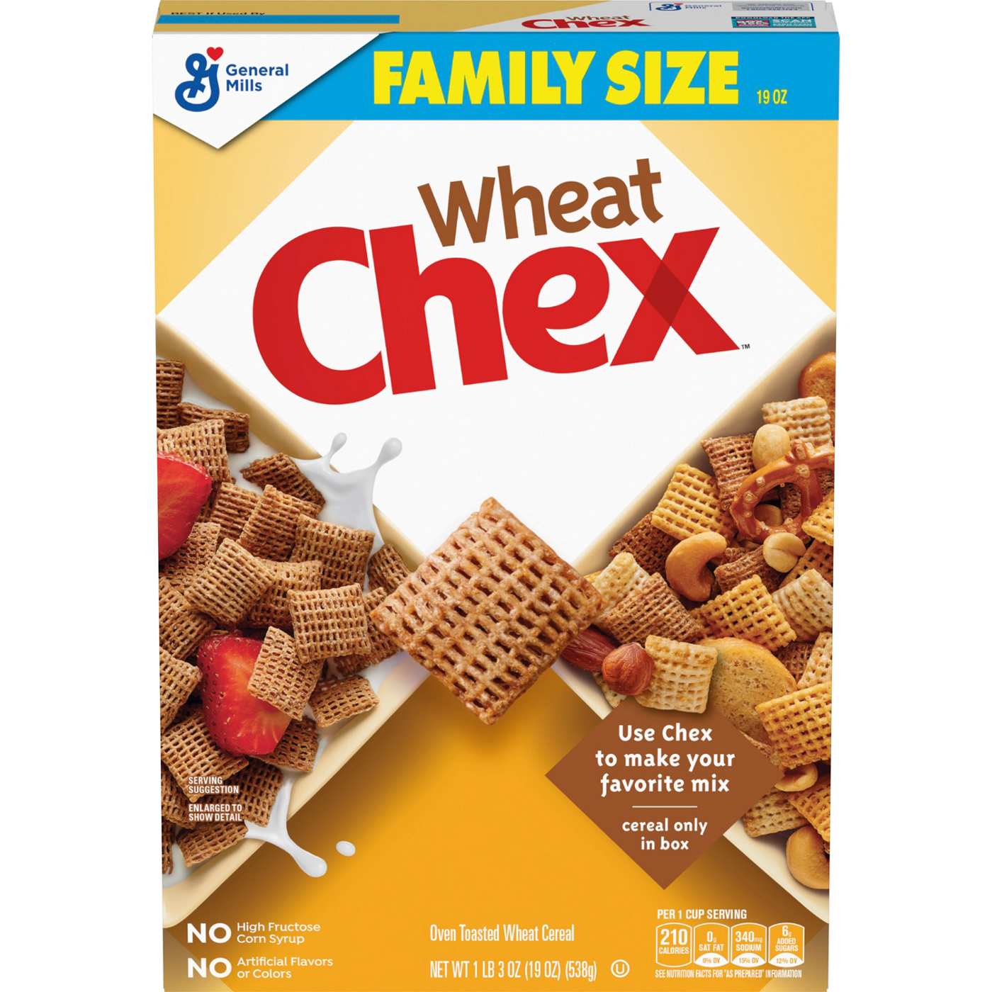 General Mills Wheat Chex Cereal - Family Size - Shop Cereal at H-E-B