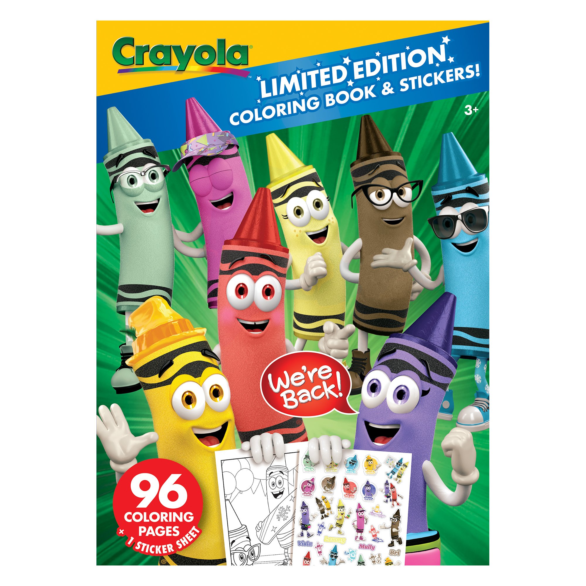 Crayola Limited Edition Coloring Book & Stickers - Shop Books ...
