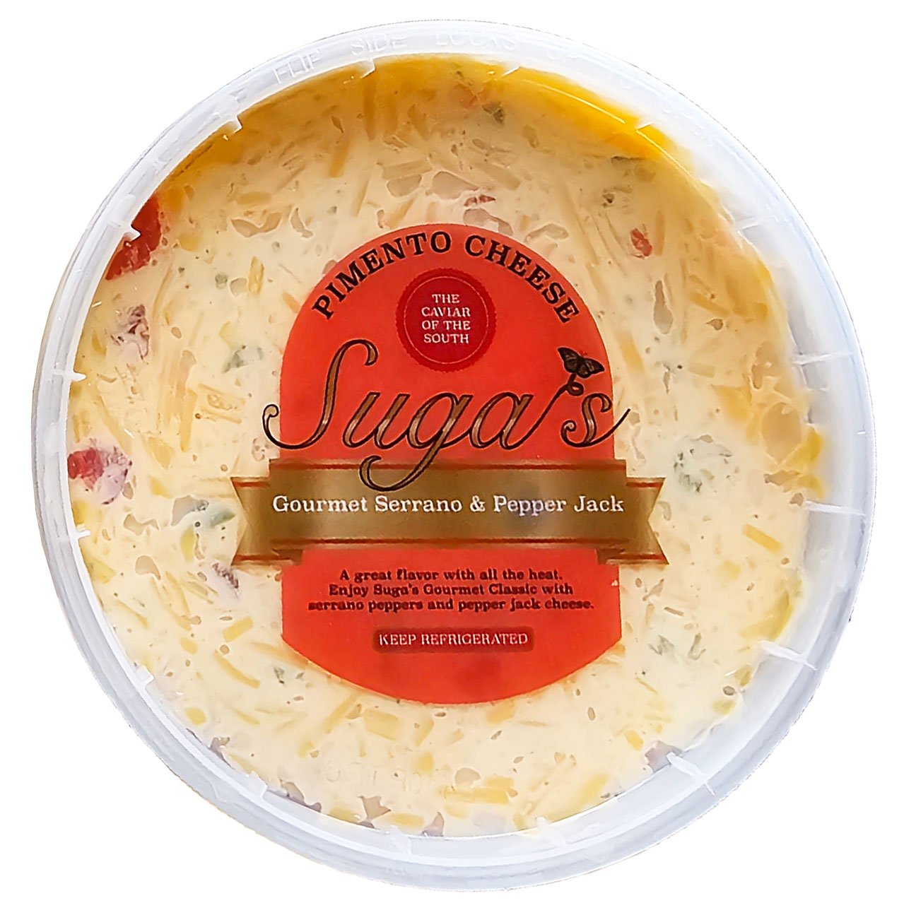 Suga's Gourmet Serrano & Pepper Jack Pimento Cheese, 8 os | Central ...