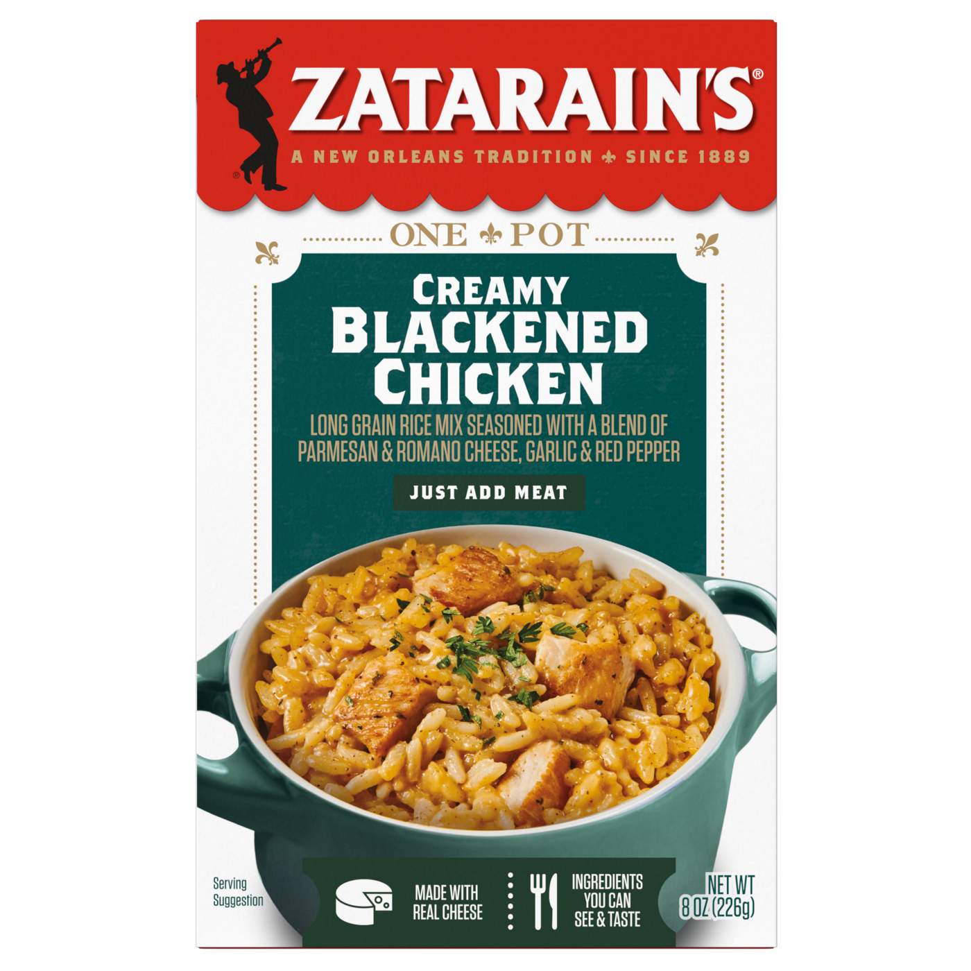 Zatarain's Creamy Blackened Chicken Rice Mix - Shop Rice & grains at H-E-B