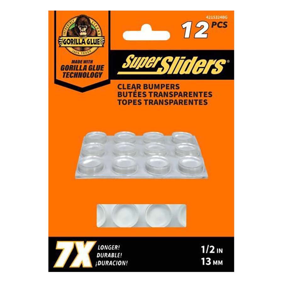 Gorilla Super Sliders Clear Bumpers - Shop Furniture sliders at H-E-B