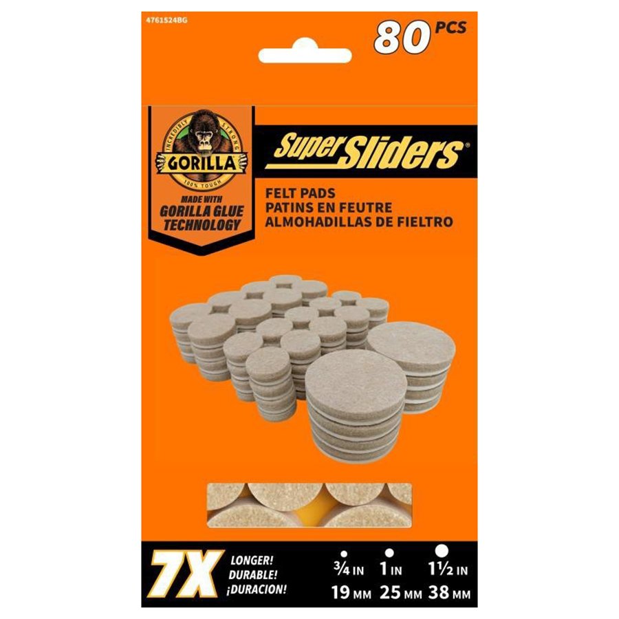 Gorilla SuperSliders Felt Pads - Shop Furniture sliders at H-E-B