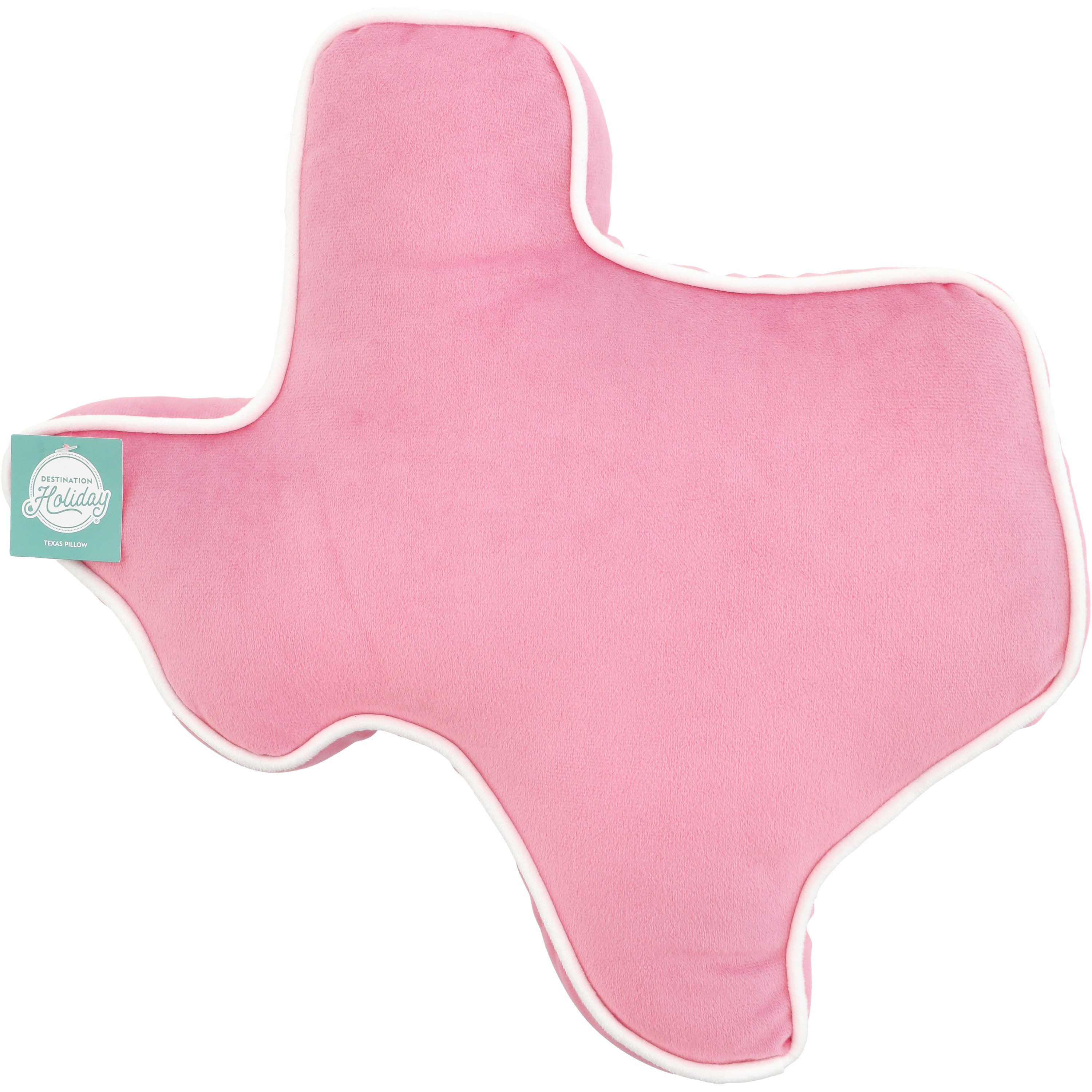 Destination Holiday Texas Shaped Throw Pillow - Pink - Shop Seasonal ...
