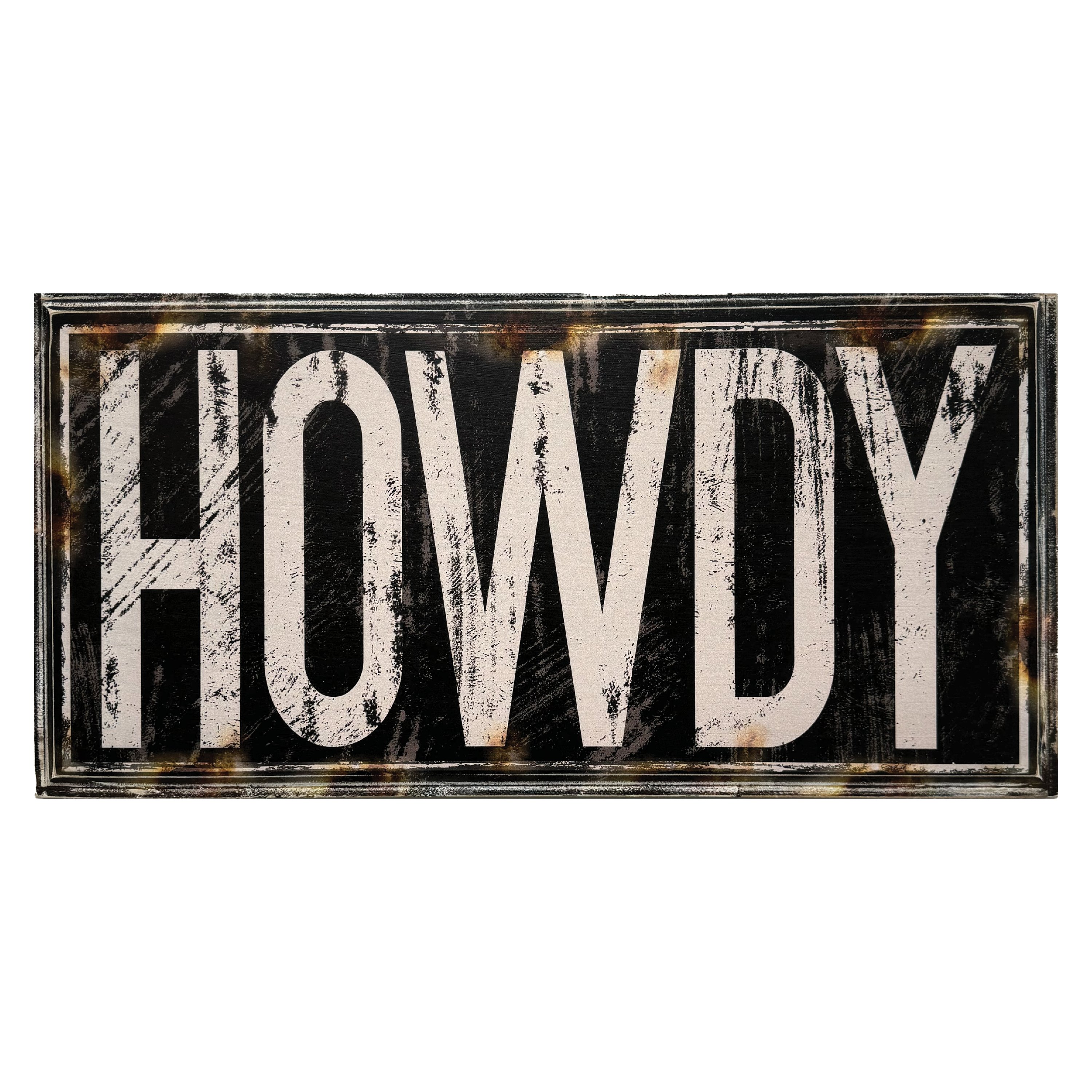 Texas Proud Howdy Wooden Wall Sign - Shop Seasonal decor at H-E-B