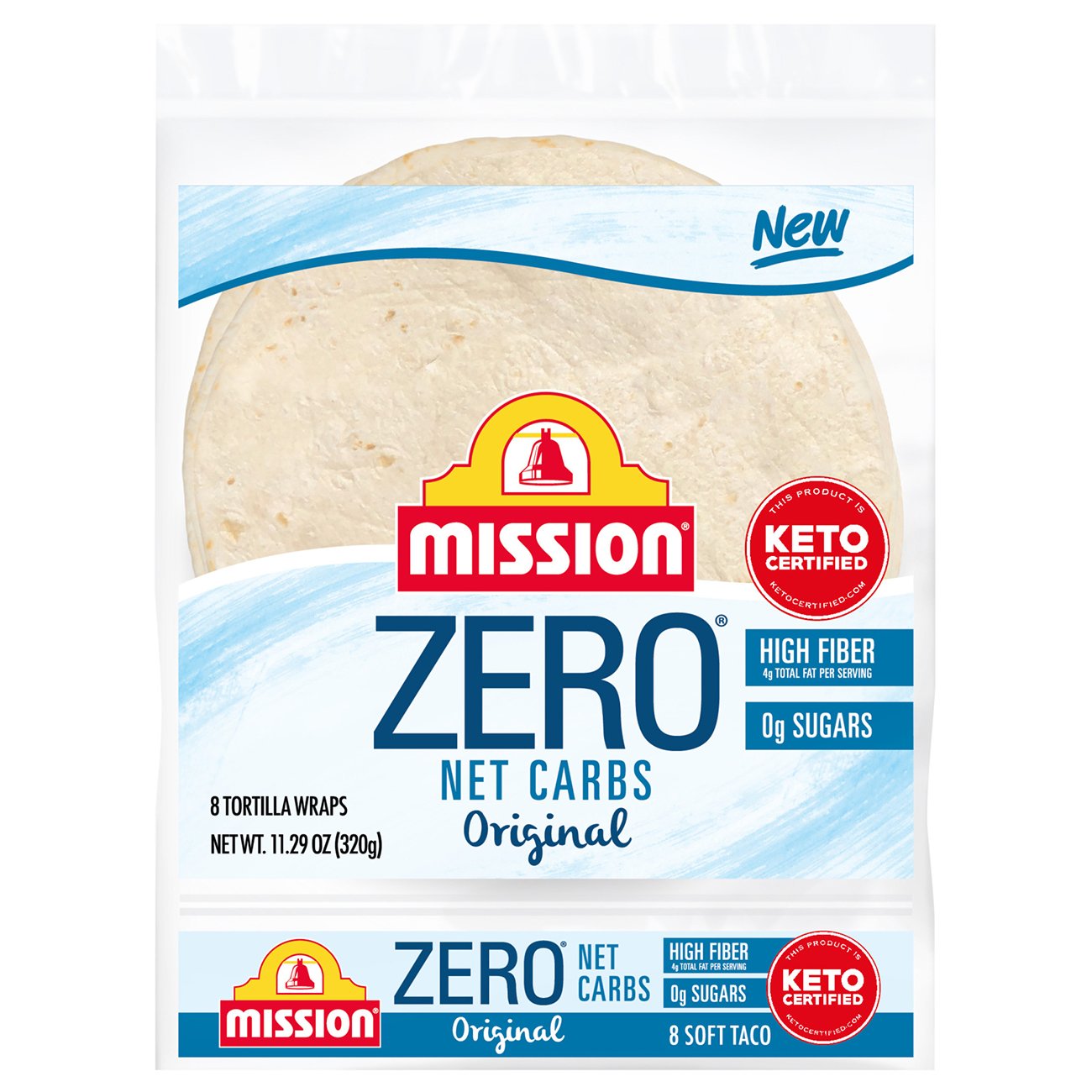 Mission Zero Net Carbs Original Flour Tortillas, Soft Taco Size - Shop Tortillas at H-E-B