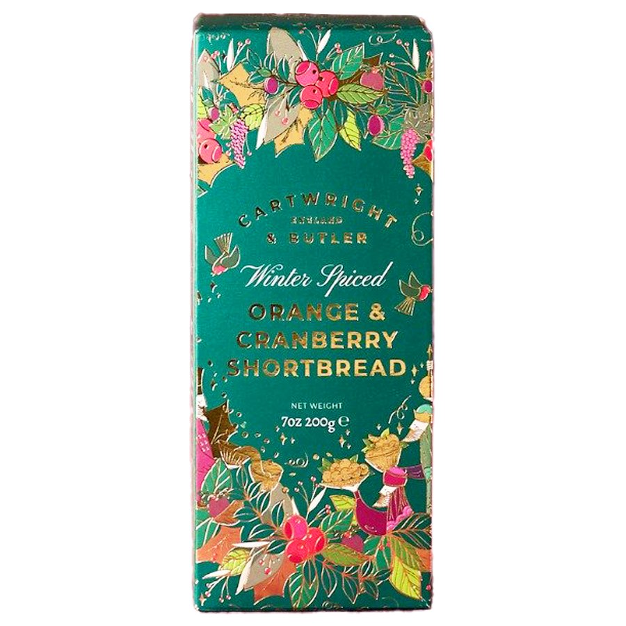 Cartwright & Butler Spiced Orange & Cranberry Shortbread, 7 oz ...