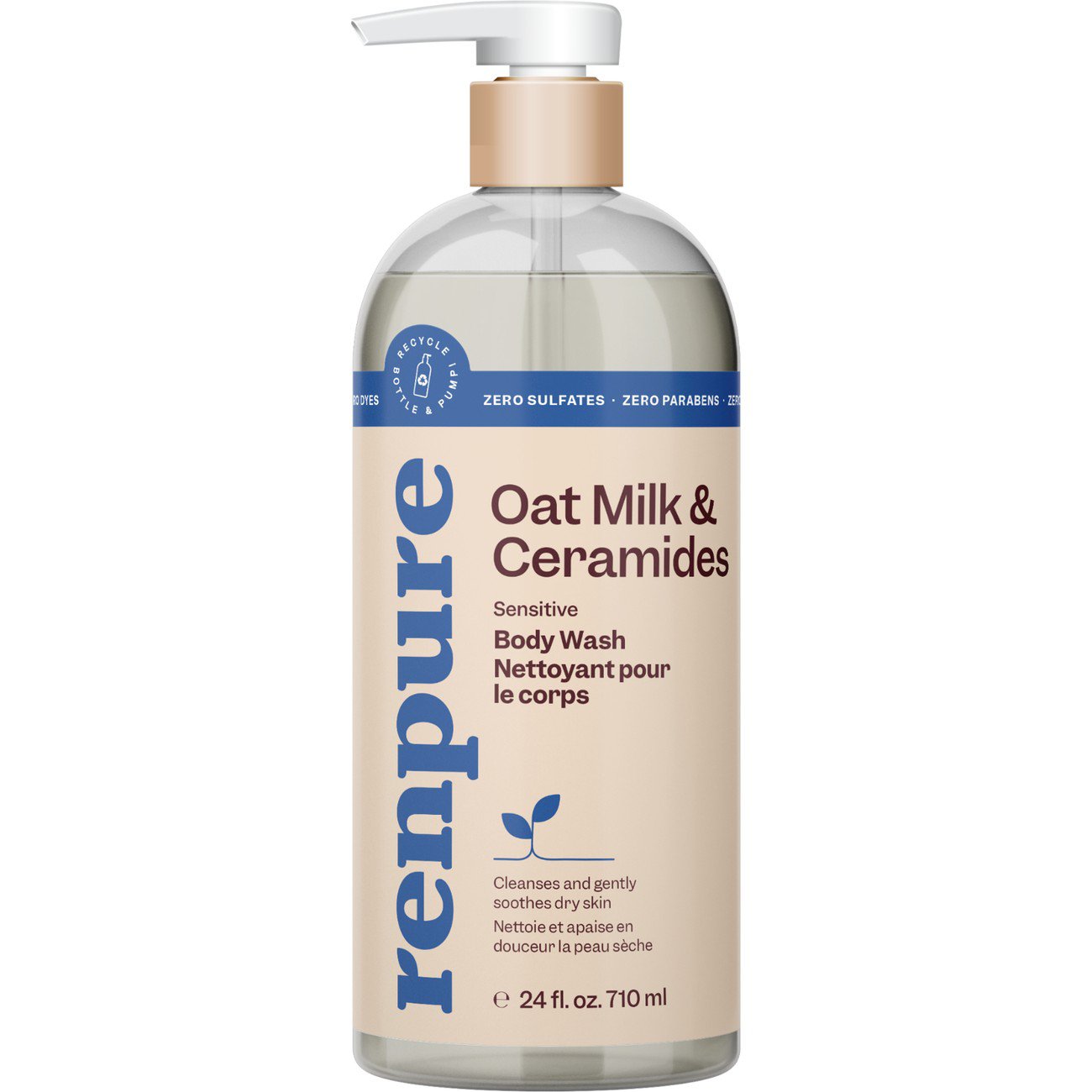Renpure Sensitive Body Wash - Oat Milk & Ceramides - Shop Body wash at ...