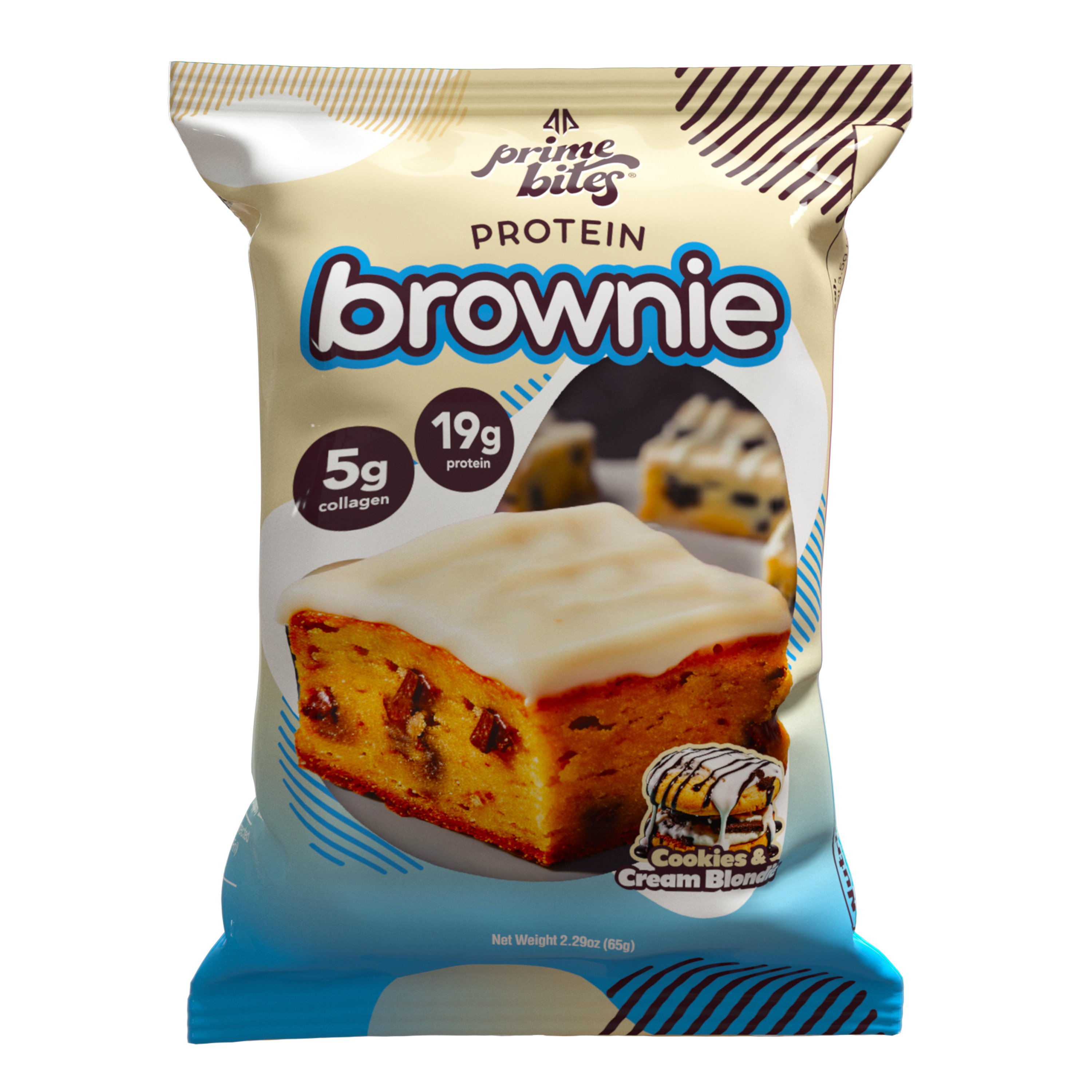 Prime Bites 19g Protein Brownie - Cookies & Cream Blondie - Shop ...