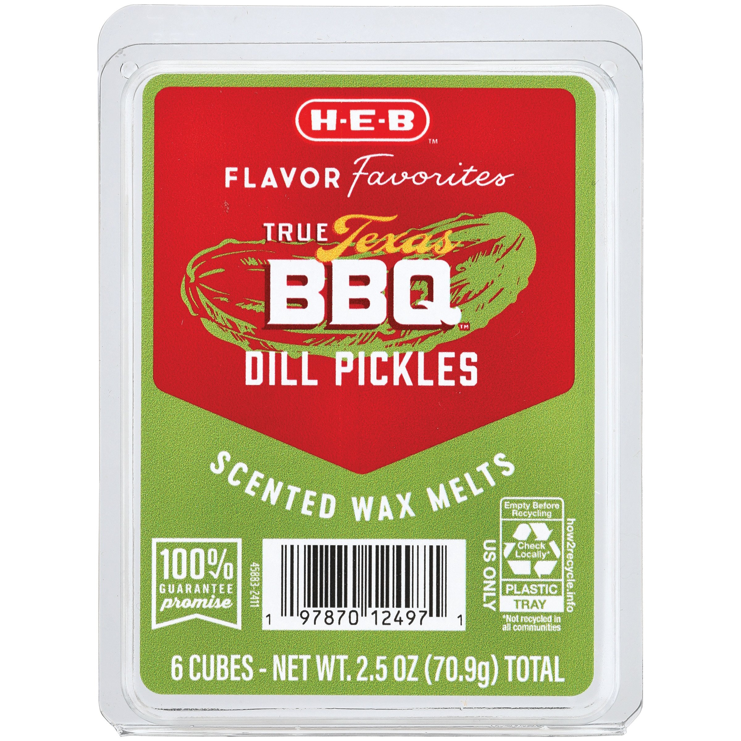 H-E-B Flavor Favorites True Texas BBQ Dill Pickles Scented Wax Melts ...