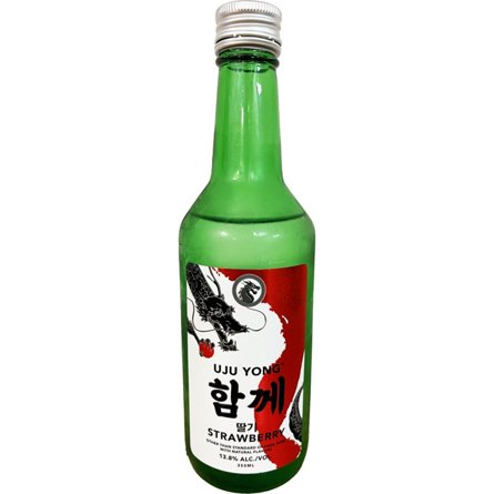 Uju Yong Strawberry Soju, 355 mL | Central Market - Really Into Food