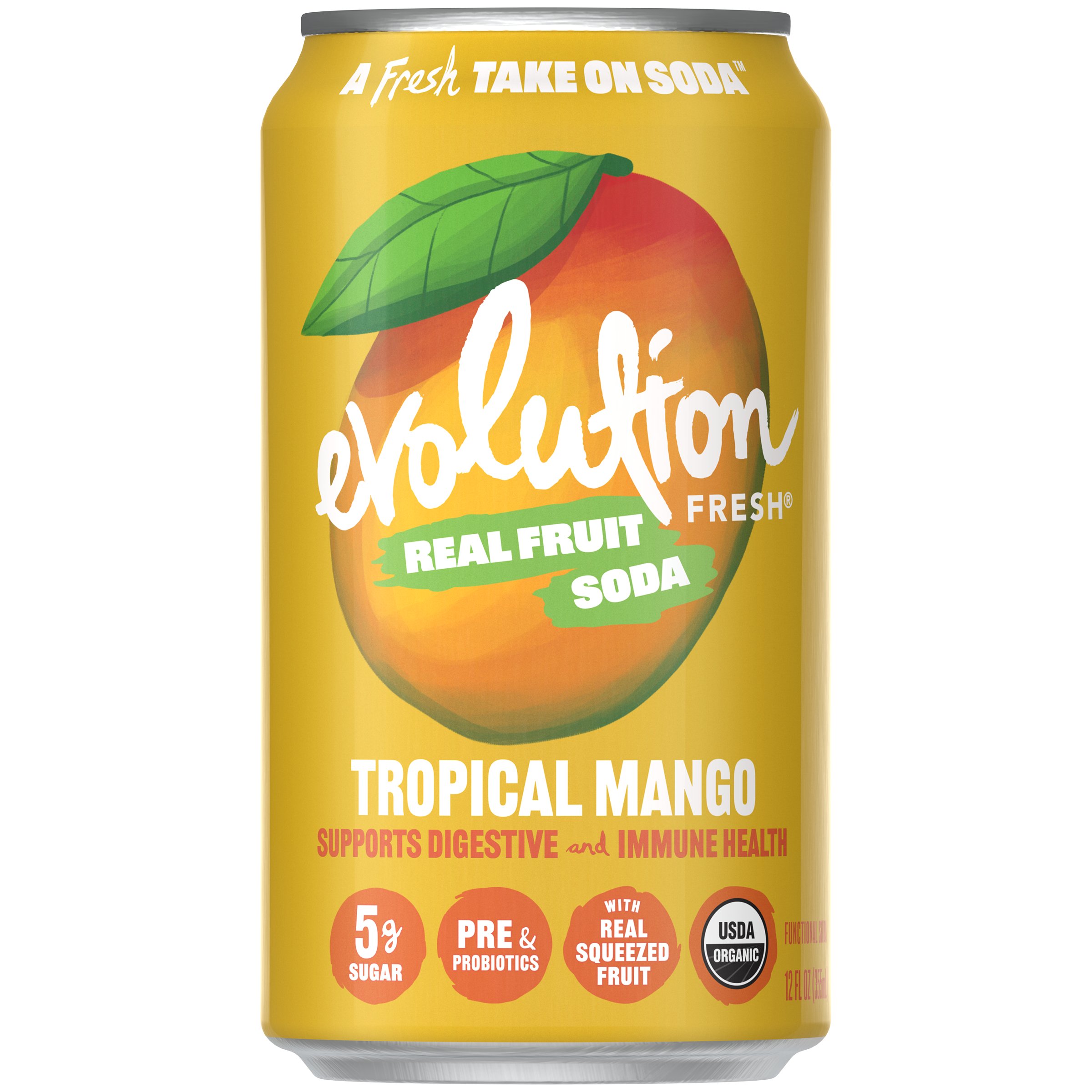 Evolution Fresh Prebiotic Soda - Tropical Mango - Shop Juice at H-E-B