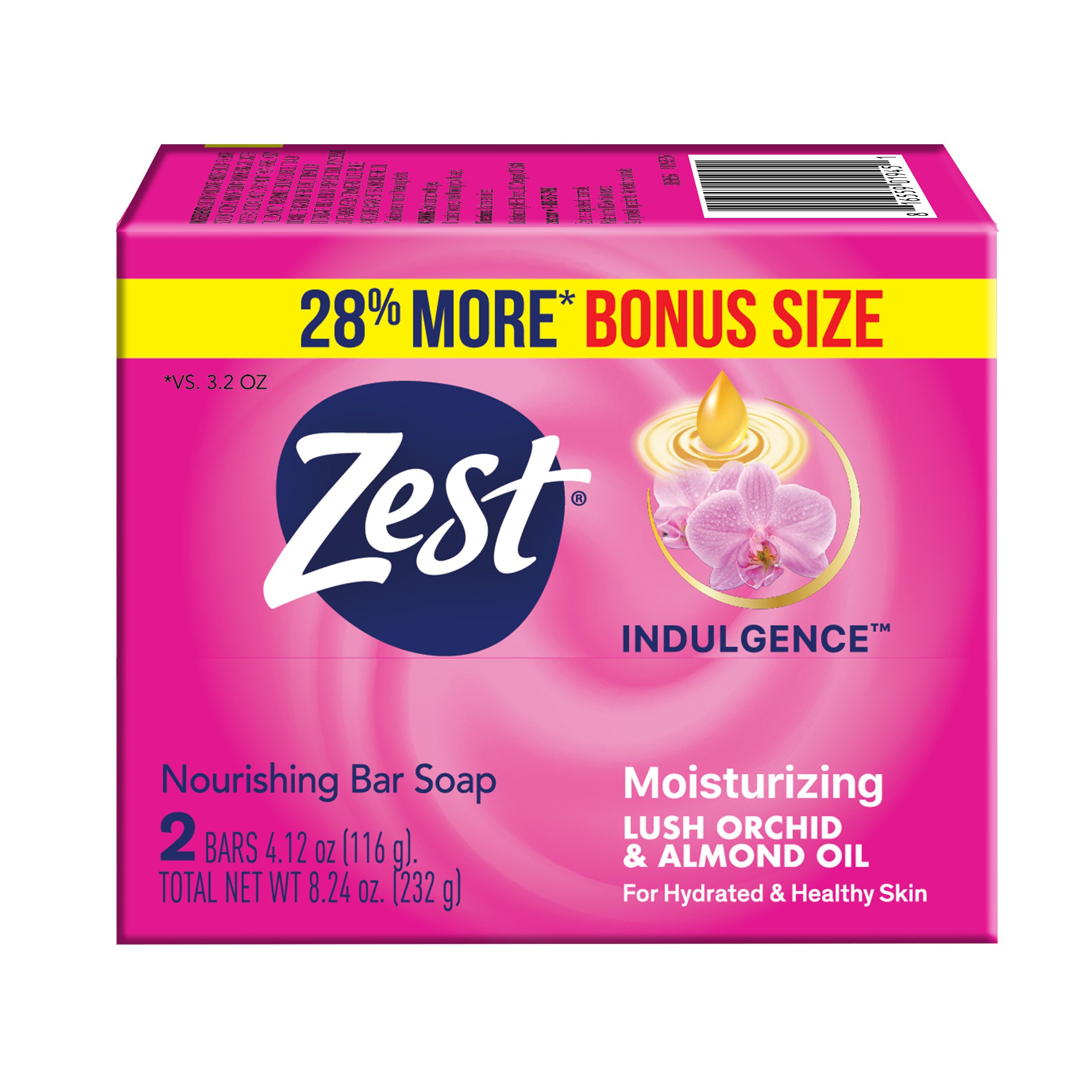 Zest Indulgence Nourshing Bar Soap - Orchid & Almond Oil - Shop Hand ...