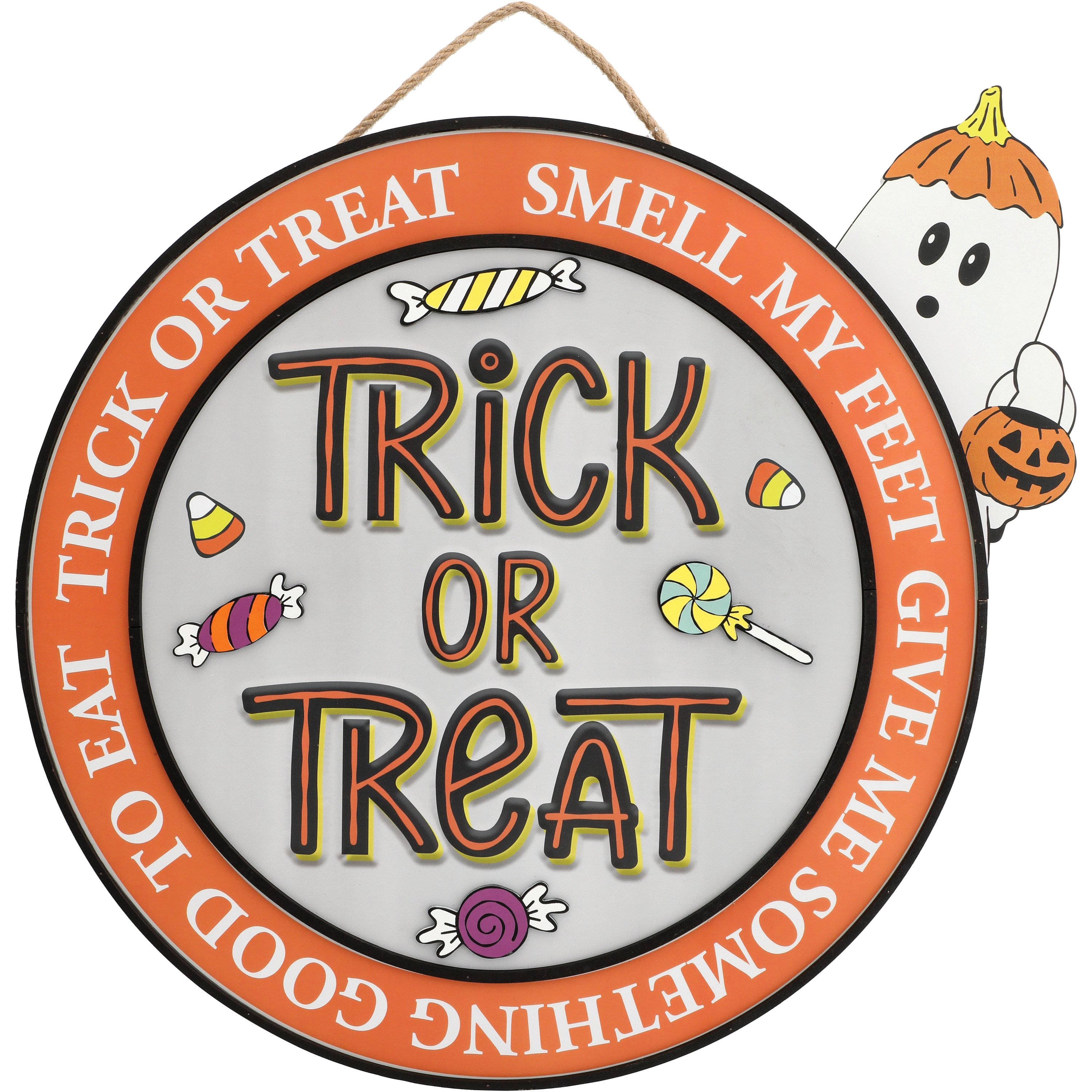 Destination Holiday Trick Or Treat Round Halloween Wall Décor - Shop ...