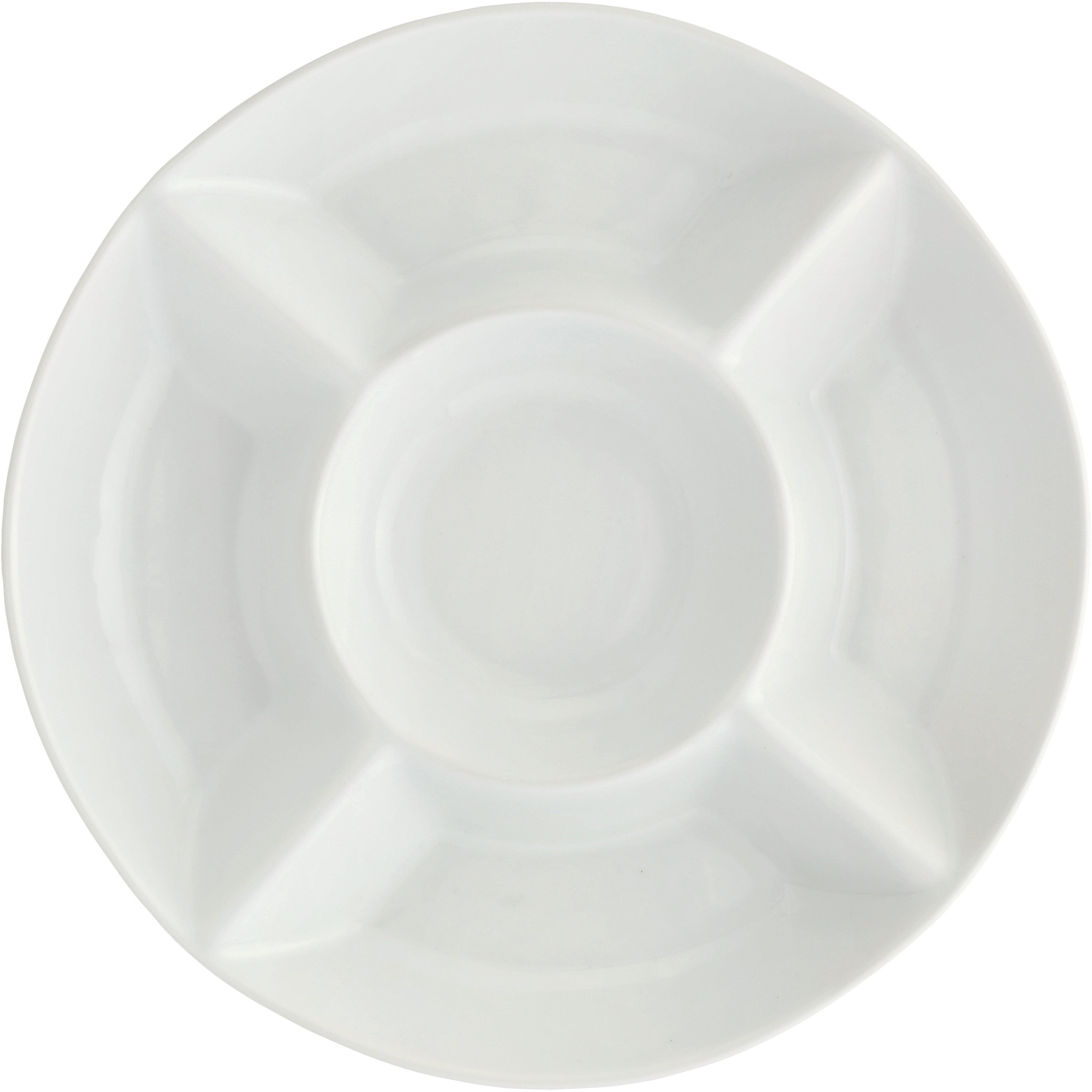 our goods Porcelain 5-Section Divided Tray - Shop Serving dishes at H-E-B