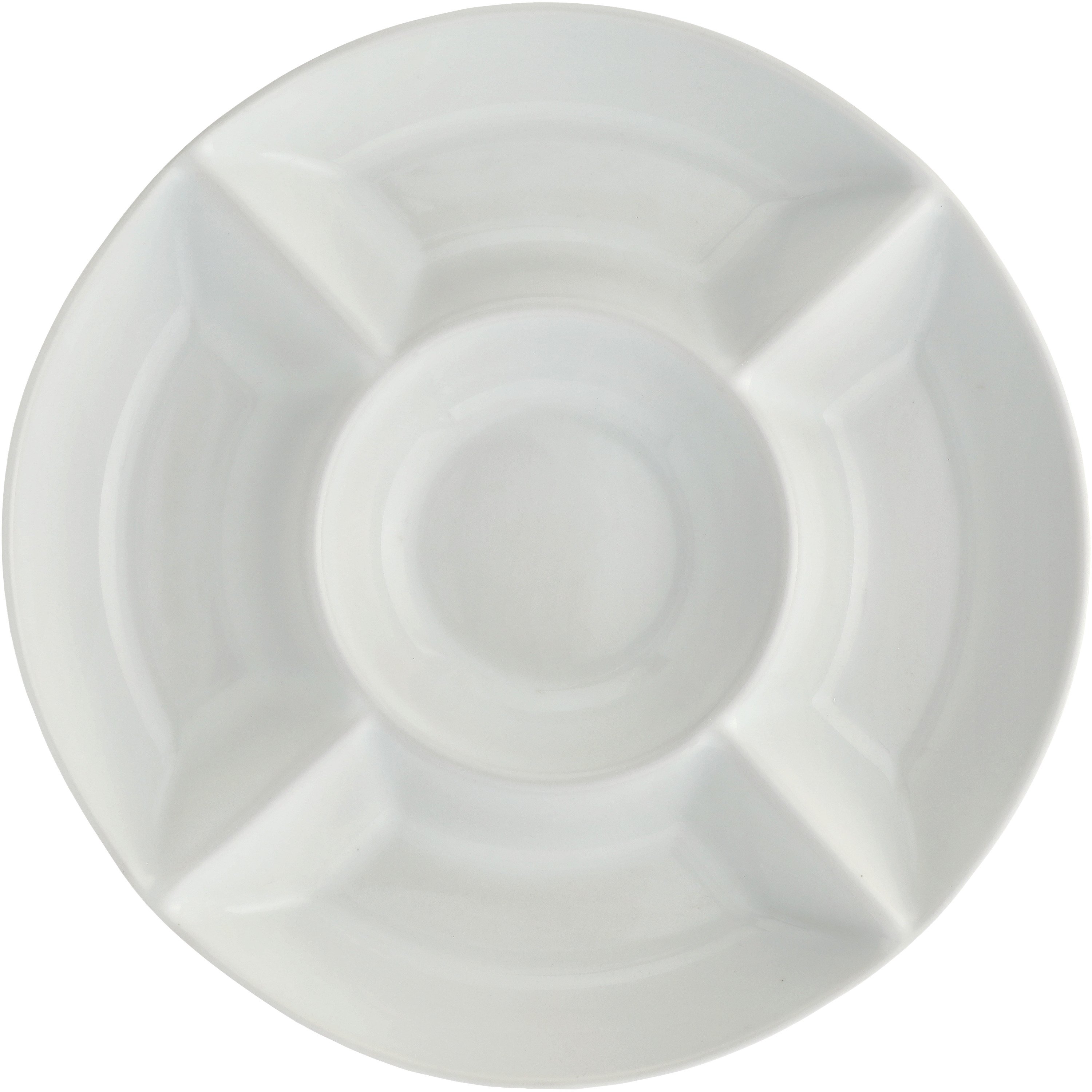 our goods Porcelain 5-Section Divided Tray - Shop Serving dishes at H-E-B