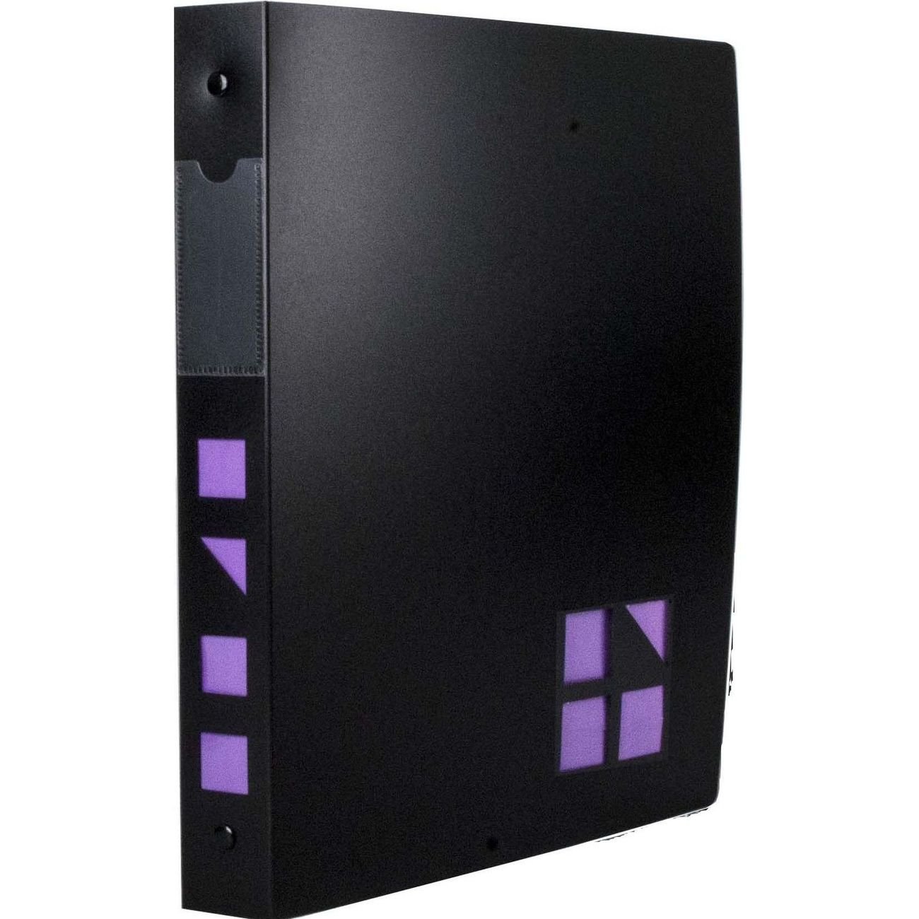 Filexec GEO 3 Ring Binder - Black & Purple - Shop Binders at H-E-B
