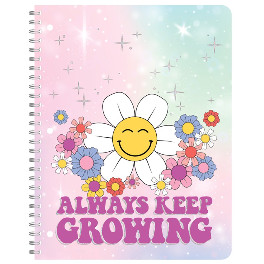 Eccolo 1 Subject Spiral Notebook - Always Keep Growing - Shop Notebooks ...