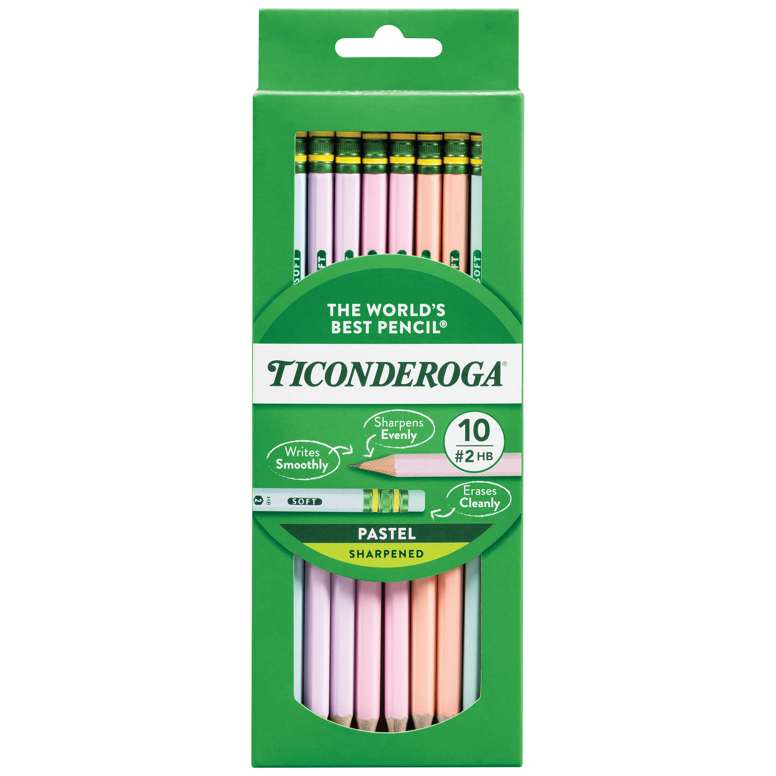 Ticonderoga Sharpened Pastel Pencils - Shop Pencils at H-E-B