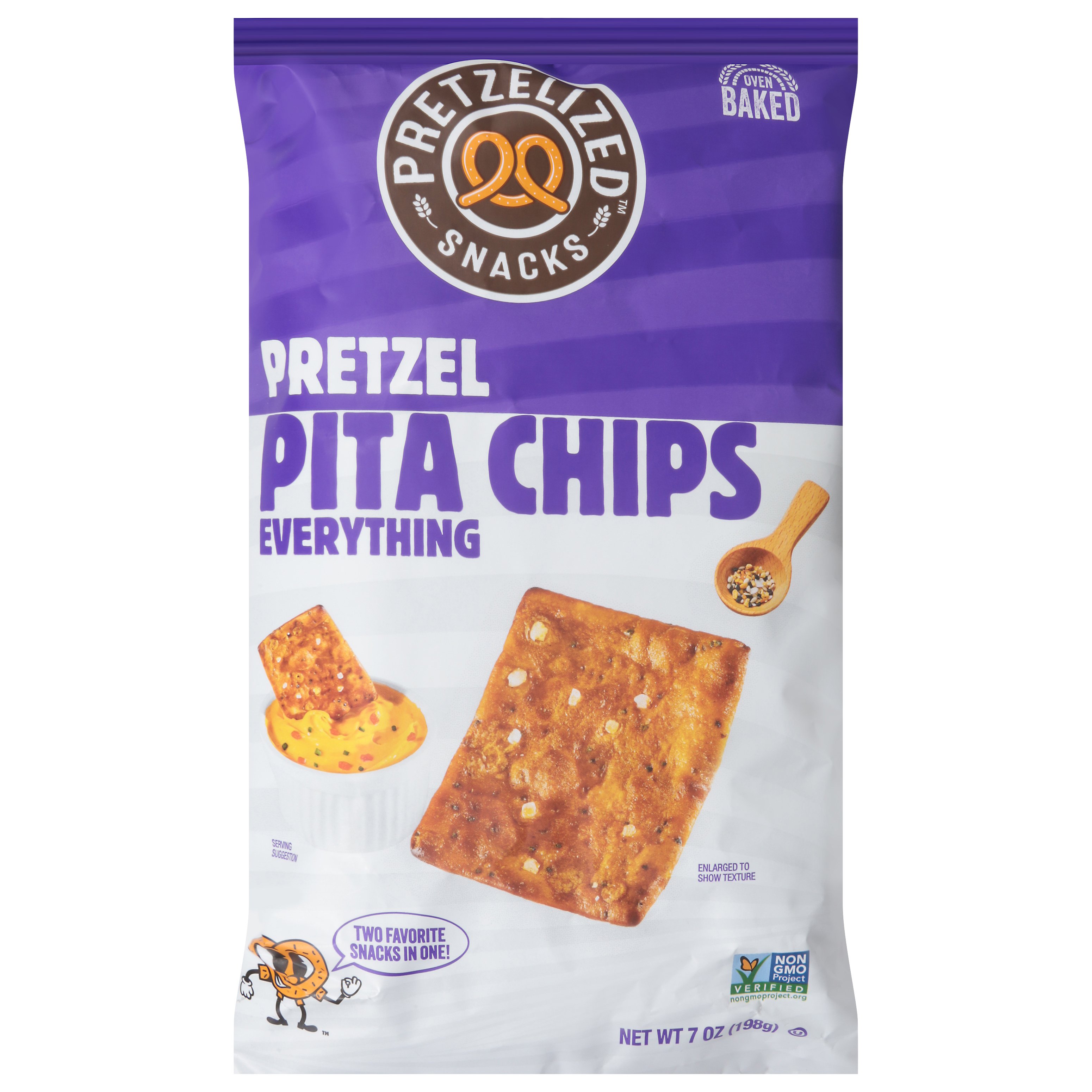 Pretzelized Snacks Pretzel Pita Chips - Everything - Shop Chips at H-E-B