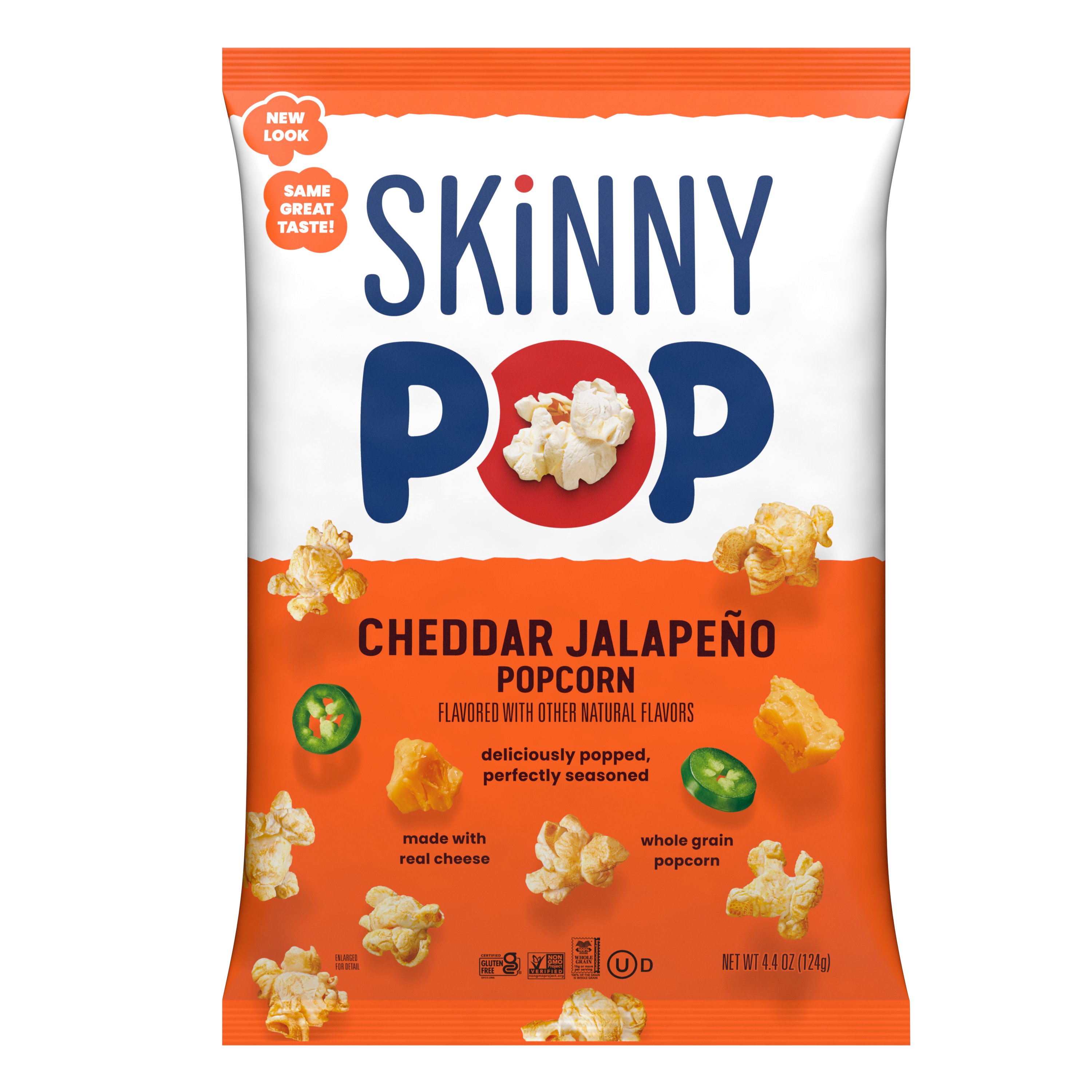 SKINNYPOP Cheddar Jalapeño Popped Popcorn - Shop Popcorn at H-E-B