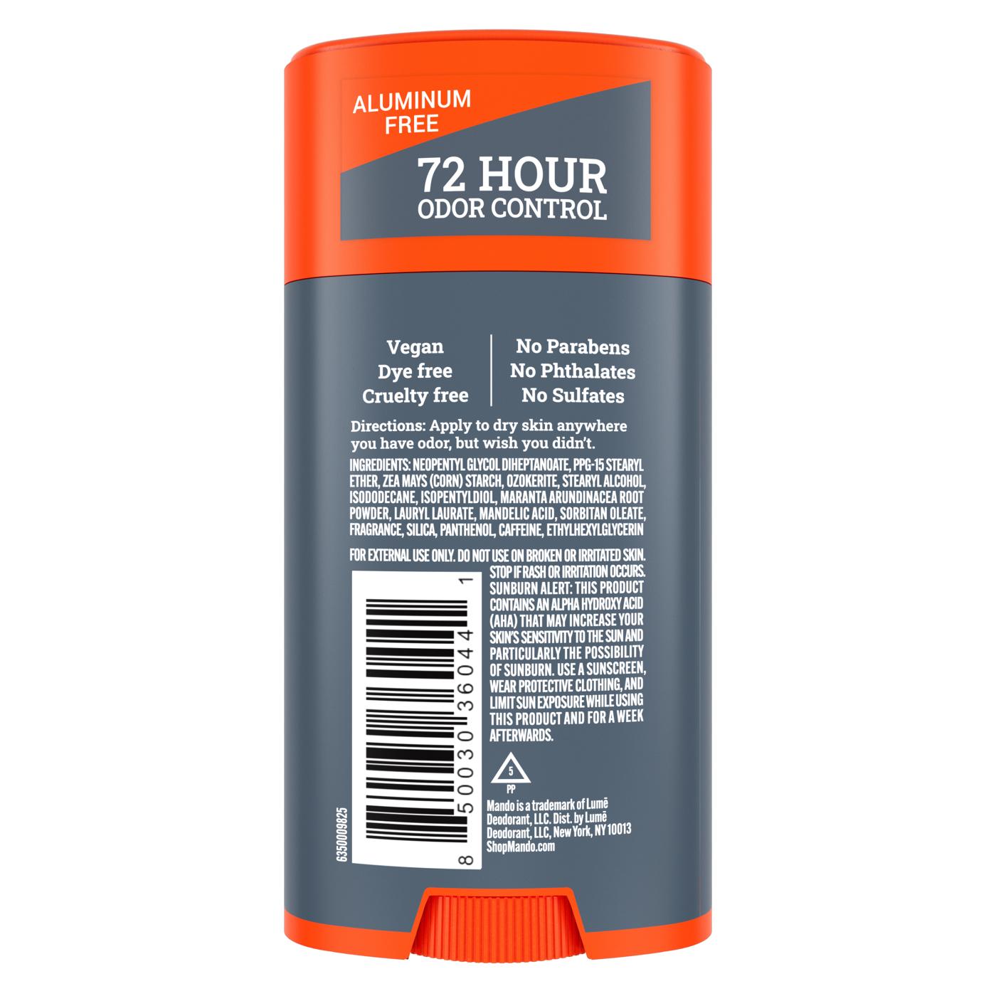 Mando Whole Body Deodorant - Men's Aluminum-Free Smooth Solid Stick ...