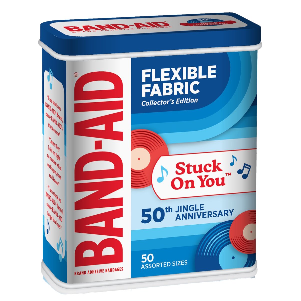 Band-Aid Flexible Fabric Bandages 50th Jingle Anniversary Music ...