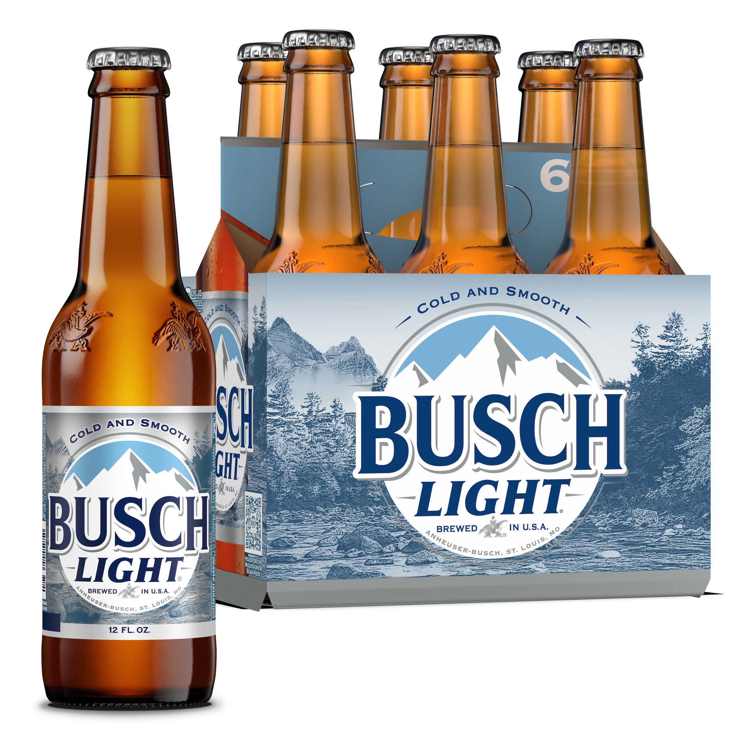 Busch Light American Lager Beer 6 pk Bottles - Shop Beer at H-E-B
