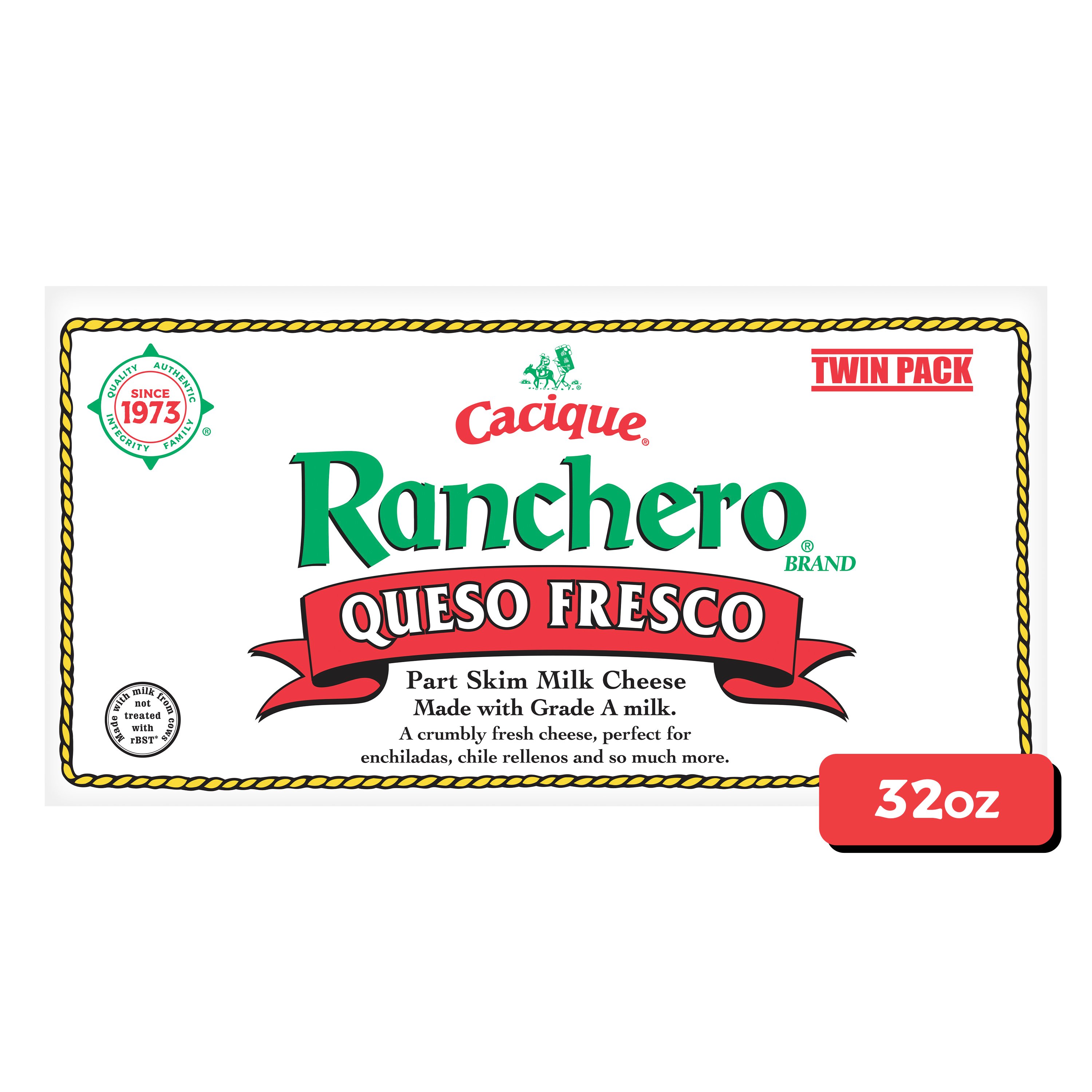 Cacique Ranchero Queso Fresco Cheese - Twin Pack - Shop Cheese at H-E-B