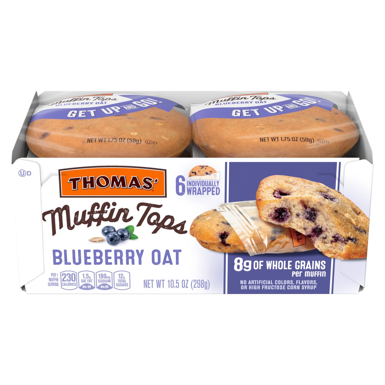 Thomas' Muffin Tops - Blueberry Oat - Shop Snack cakes at H-E-B