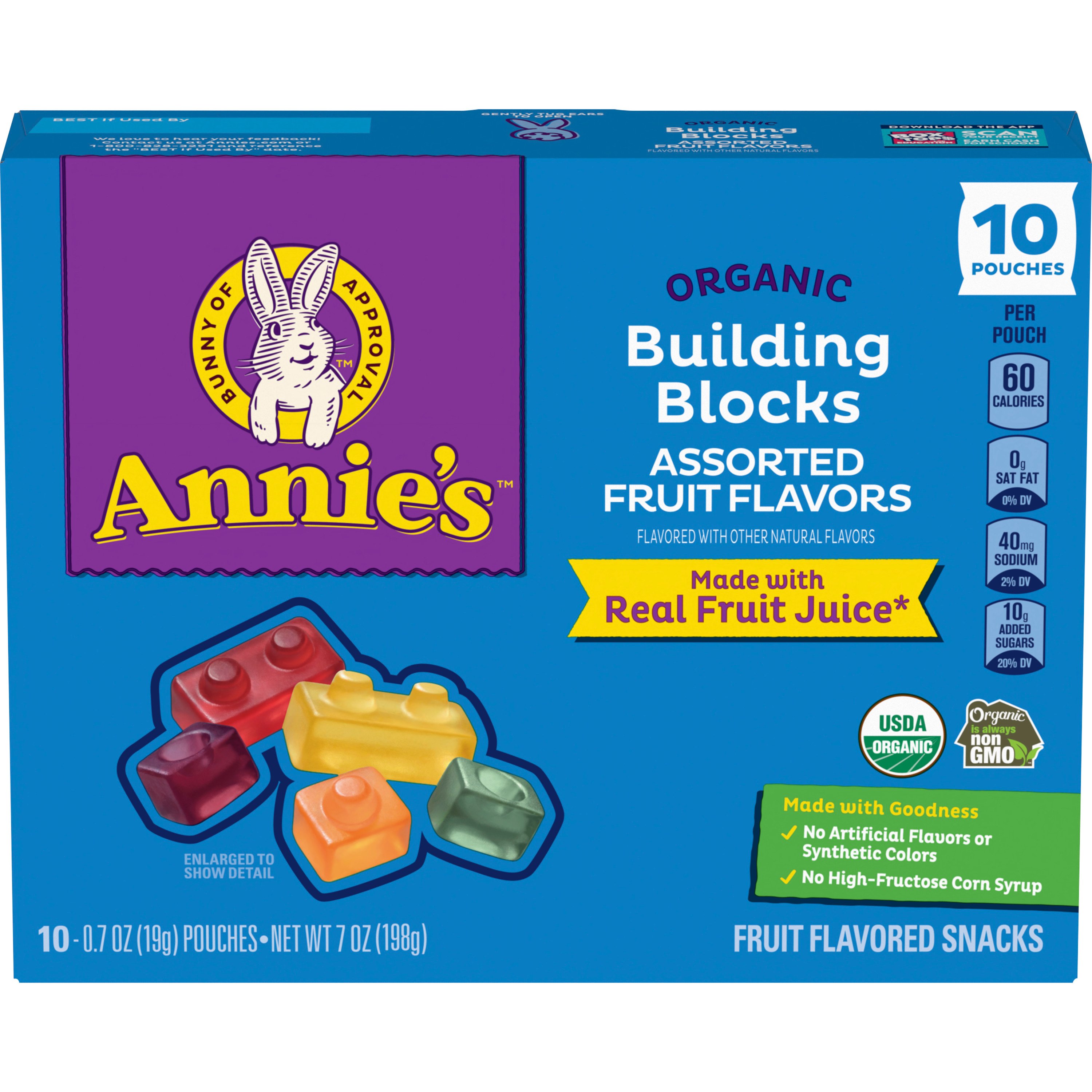 Annie's Organic Building Blocks Fruit Snacks - Shop Fruit snacks at H-E-B
