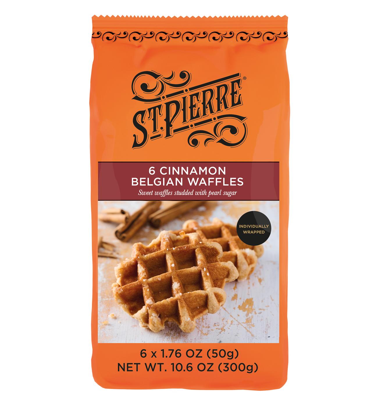 St Pierre Cinnamon Belgian Waffles - Shop Snack cakes at H-E-B