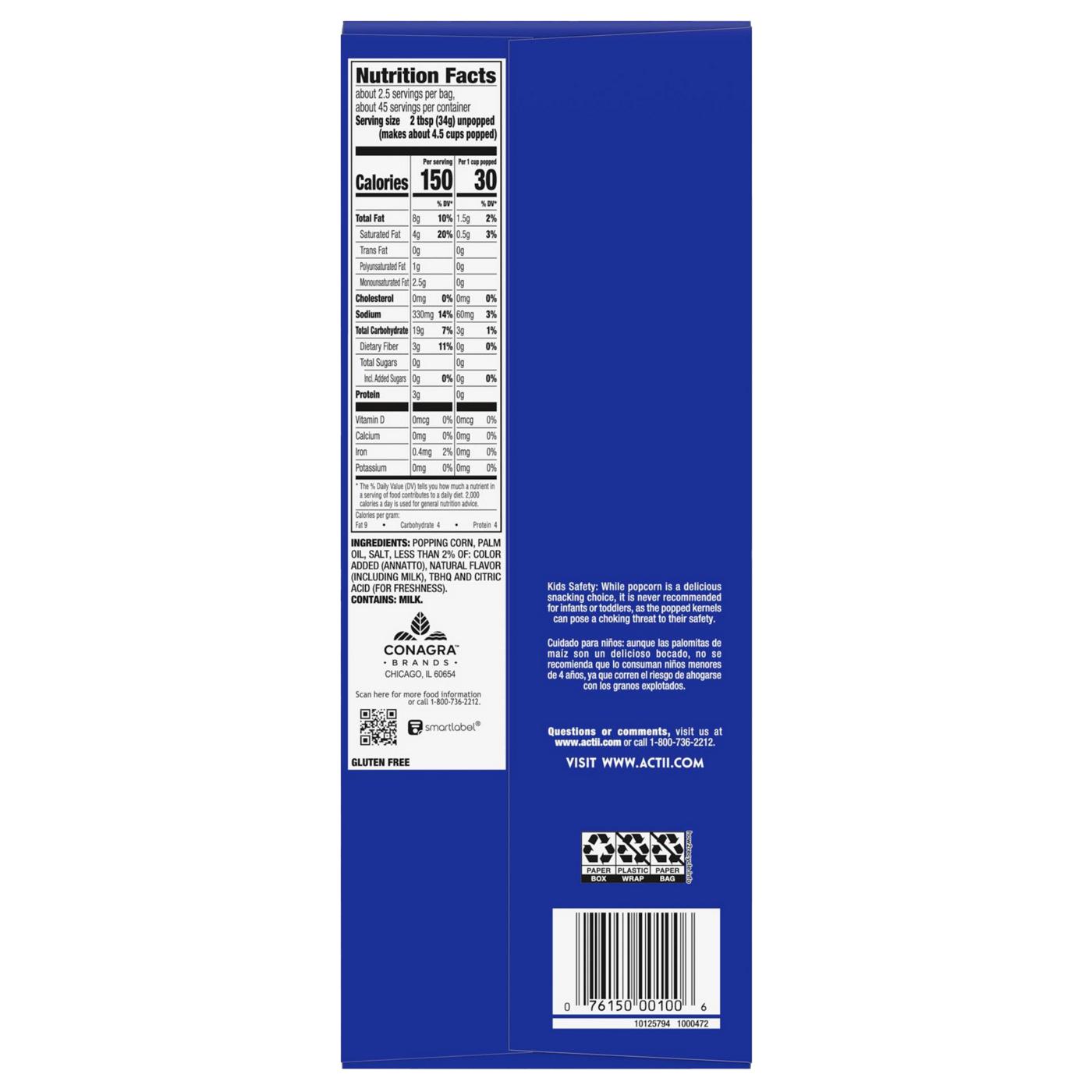 ACT II Movie Theater Butter Microwave Popcorn Pantry Packs - Shop ...