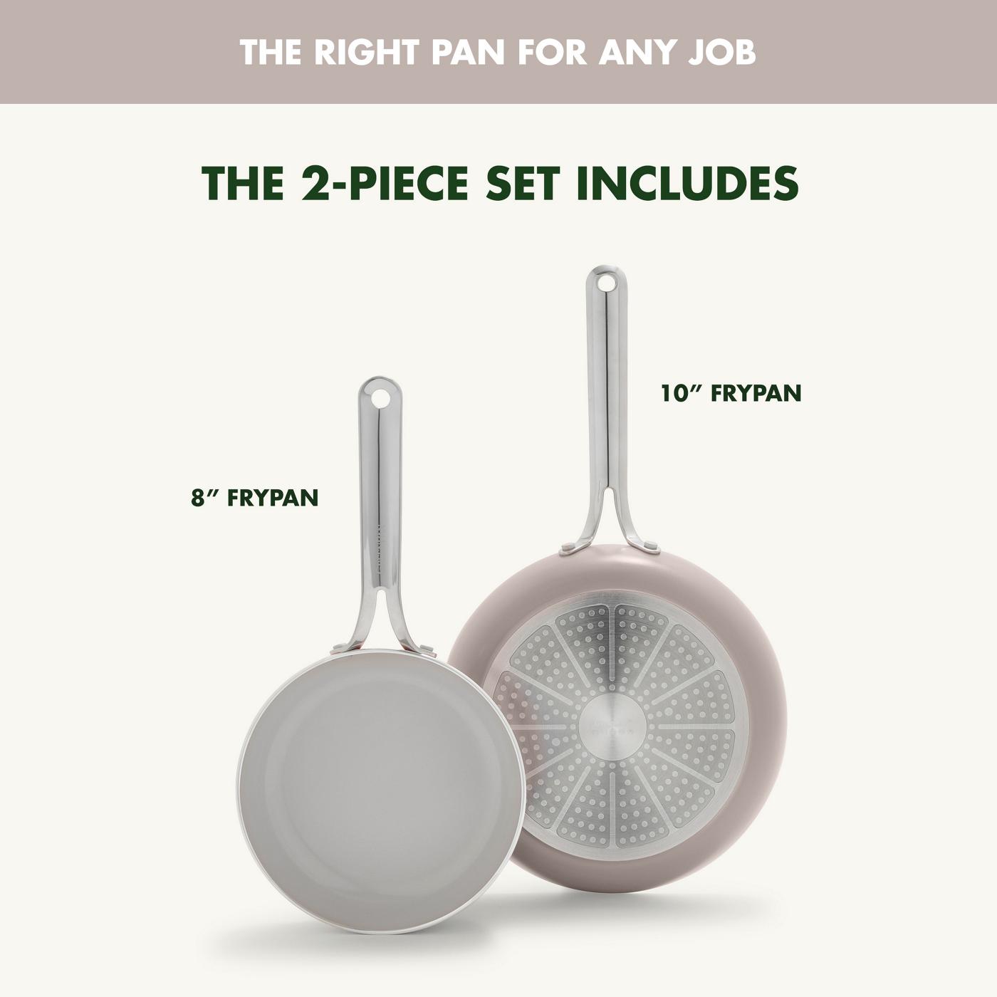 GreenPan Nova Fry Pan Set - Clay - Shop Frying pans & griddles at H-E-B