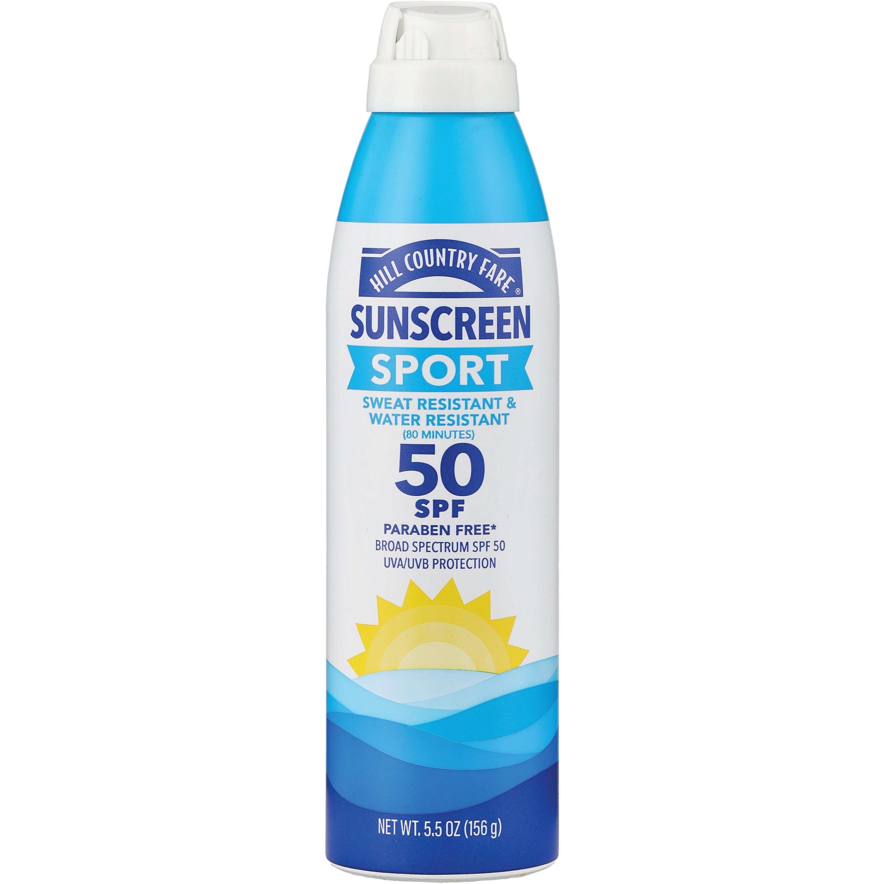 Hill Country Fare Sport Broad Spectrum Sunscreen Spray Oxybenzone Free ...