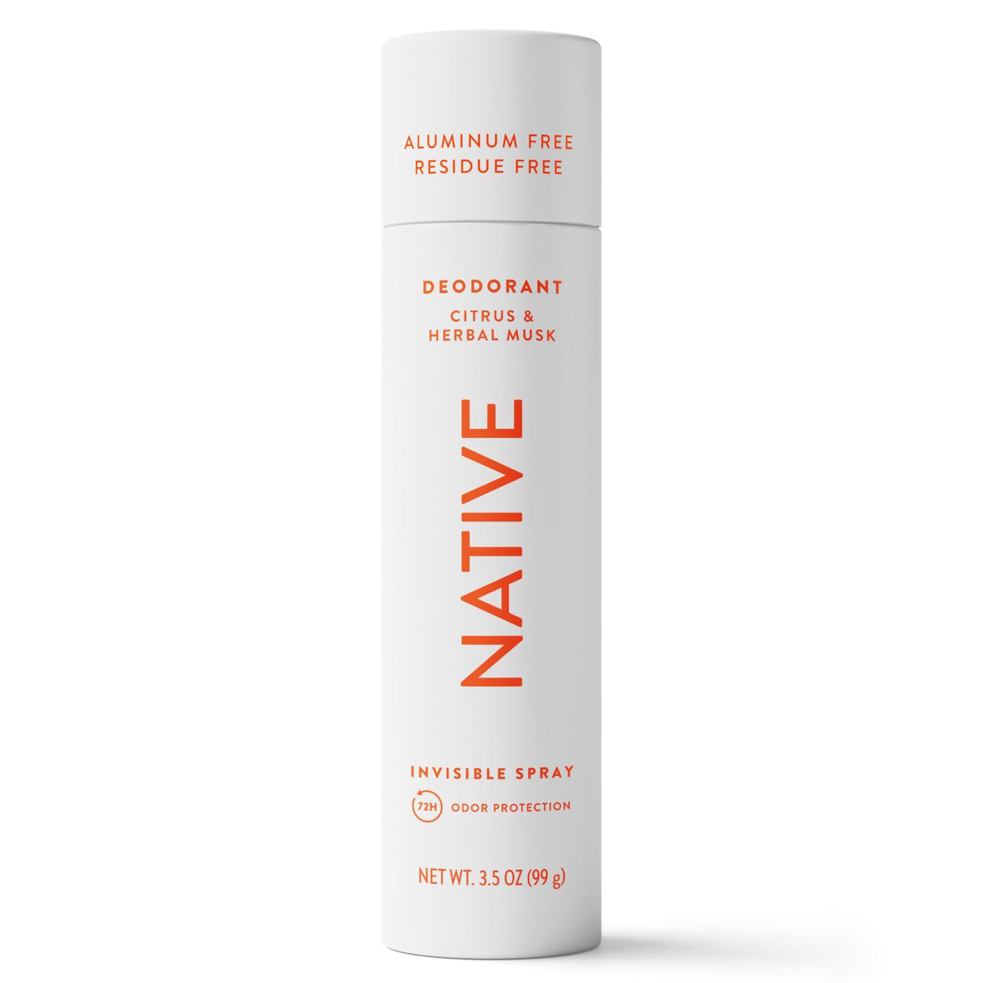 Native Deodorant & Body Spray - Citrus & Herbal Musk - Shop Deodorant ...