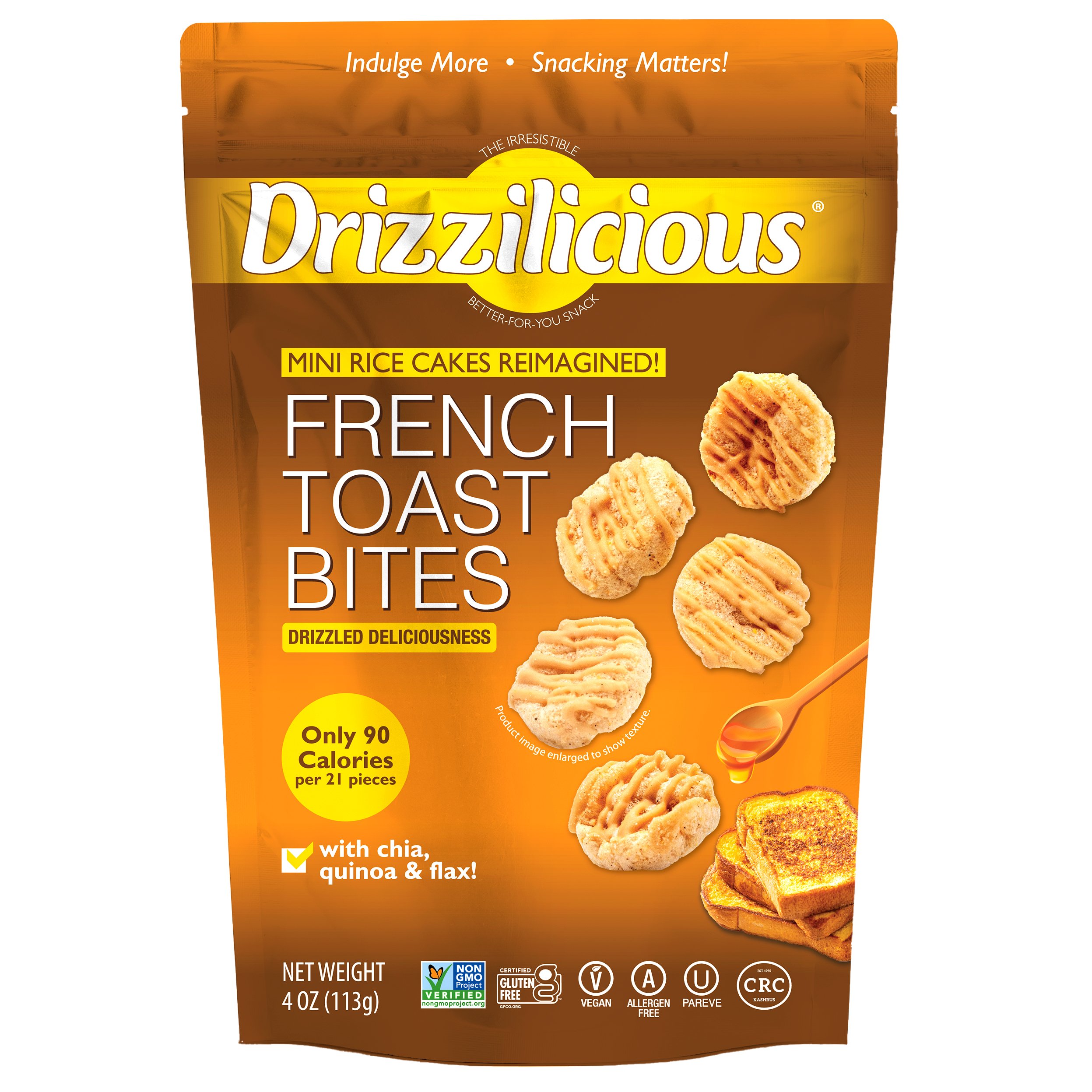 Drizzilicious Mini Rice Cakes - French Toast Bites - Shop Rice cakes at ...